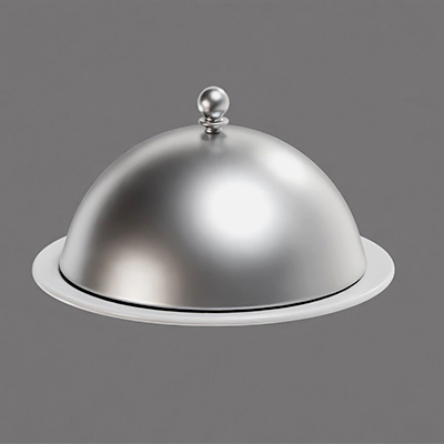 Cloche Food Plate - 3D Model by sdfffg