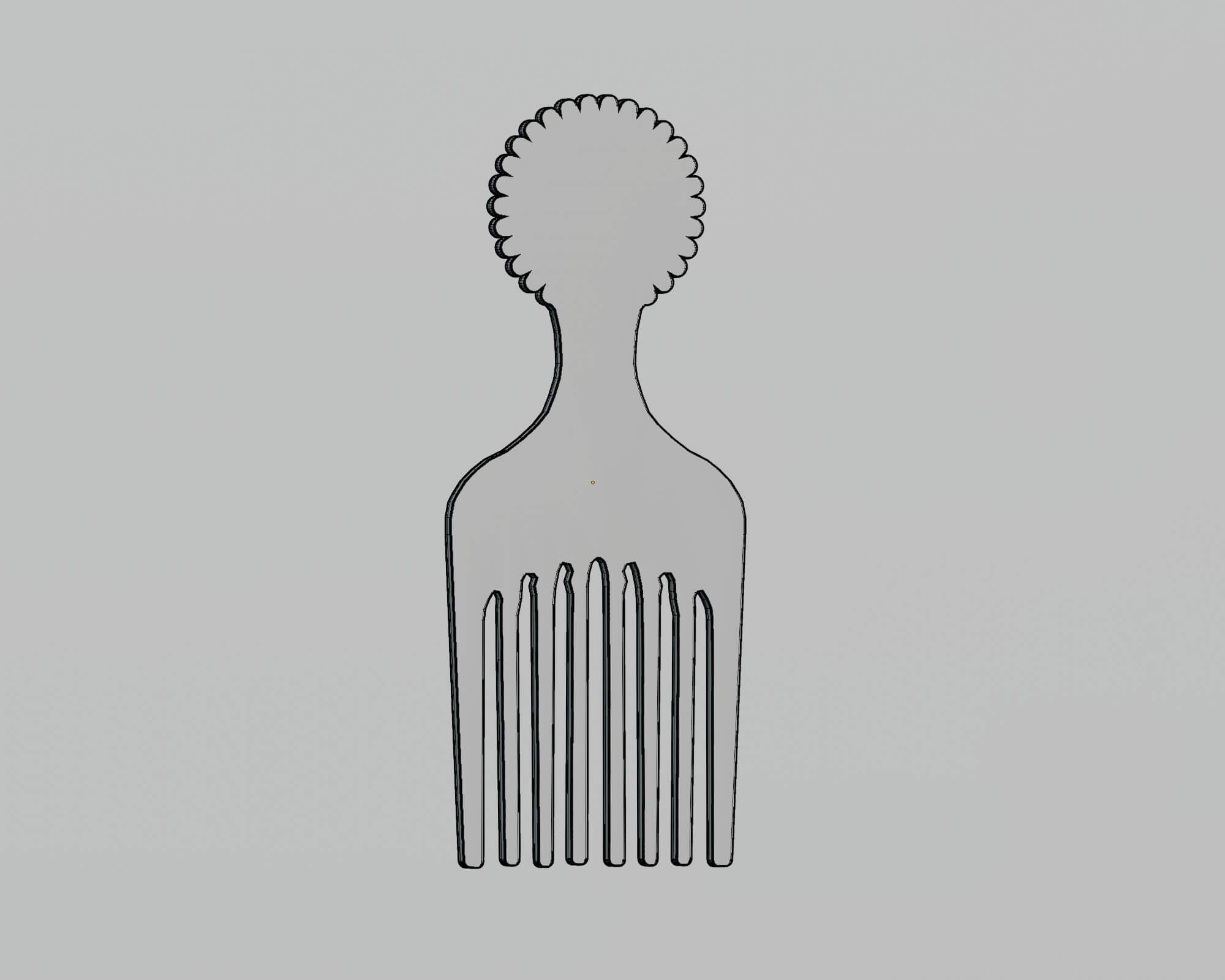 Comb Hair - 3D Model by sdfffg