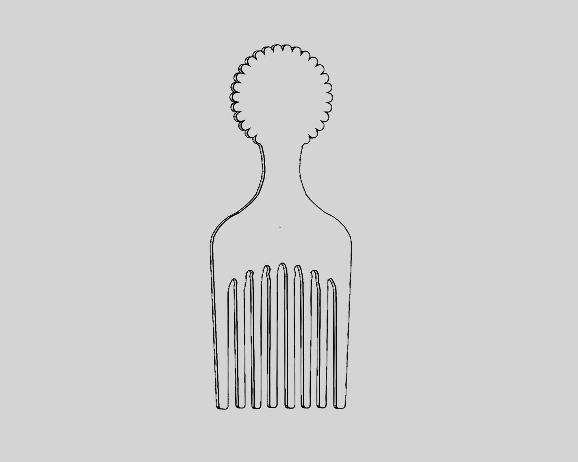 Comb Hair - 3D Model by sdfffg