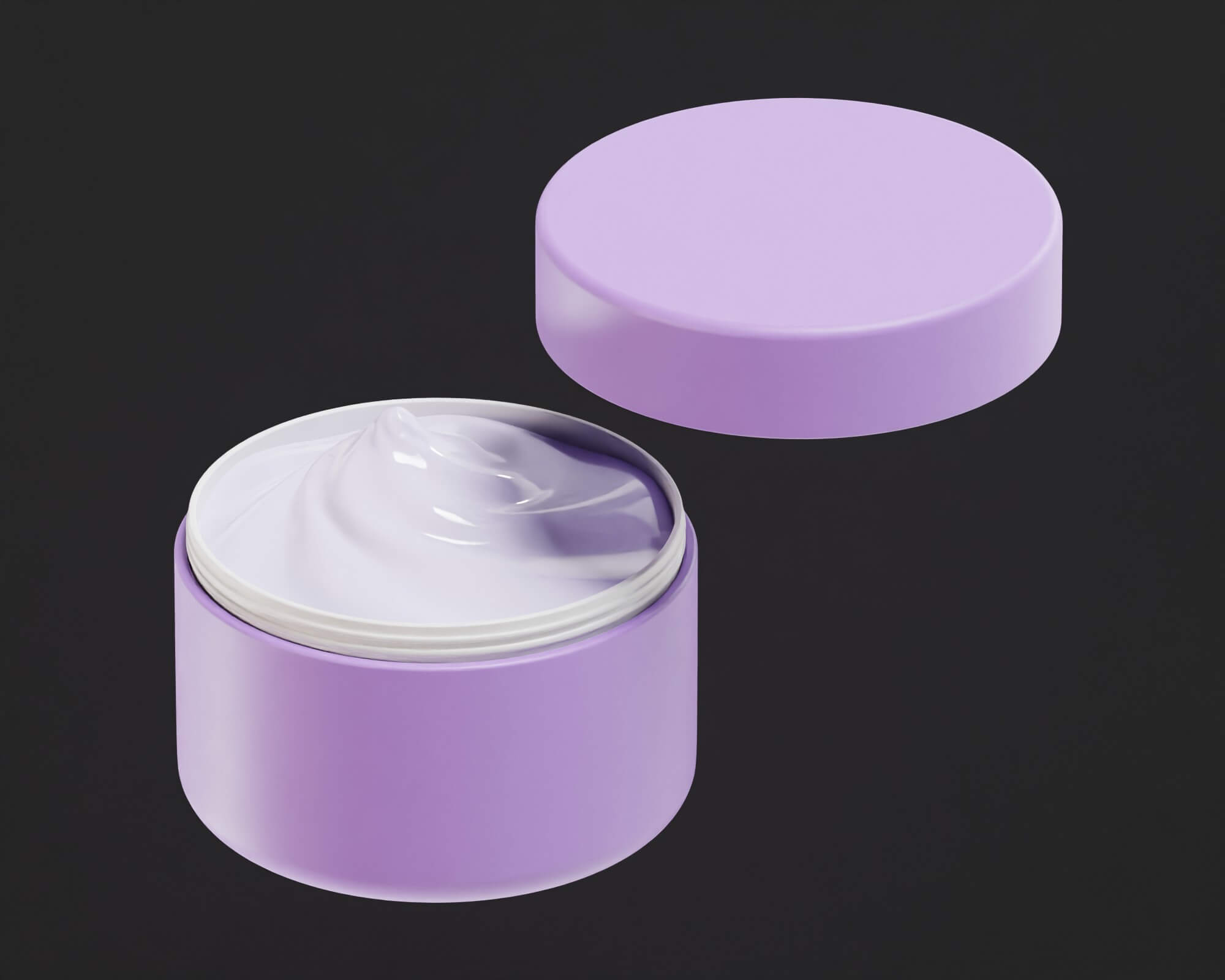 Cosmetics Cream Jar - 3D Model by sdfffg
