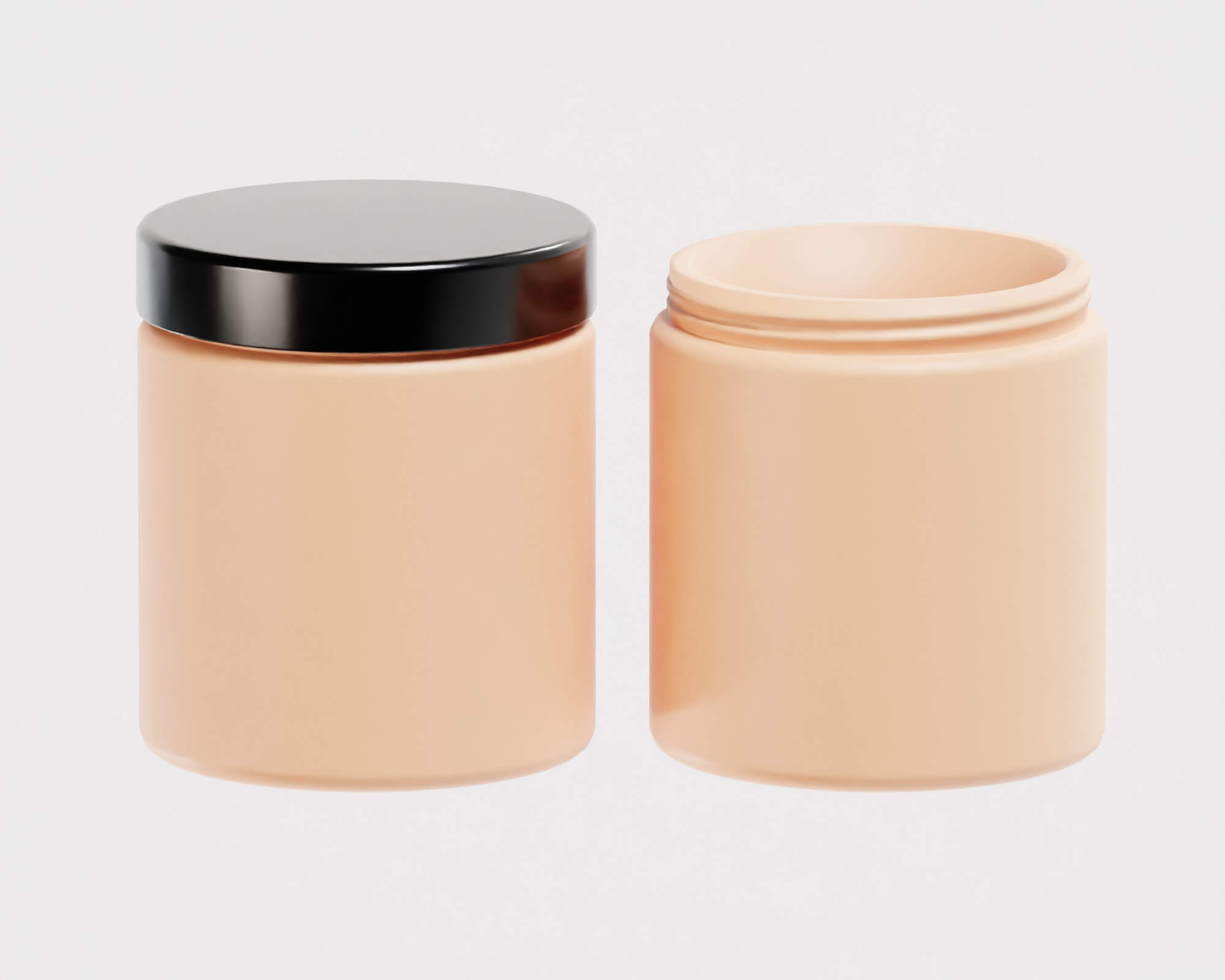 Cream Jar 3D Model 05 by sdfffg