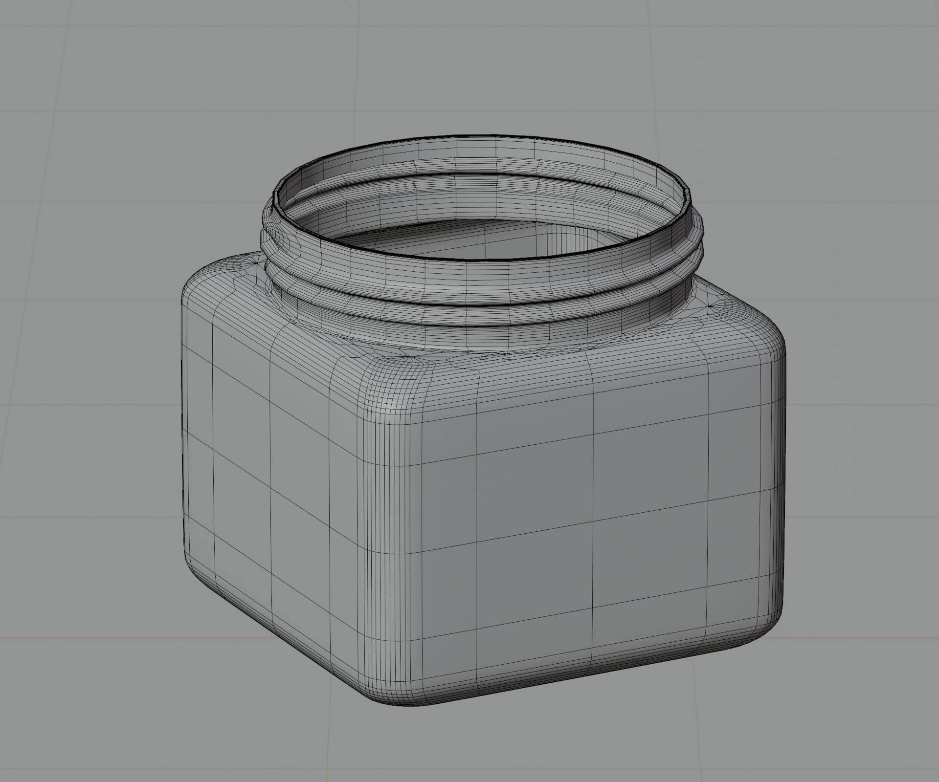 Cream Jar 3D Model by sdfffg