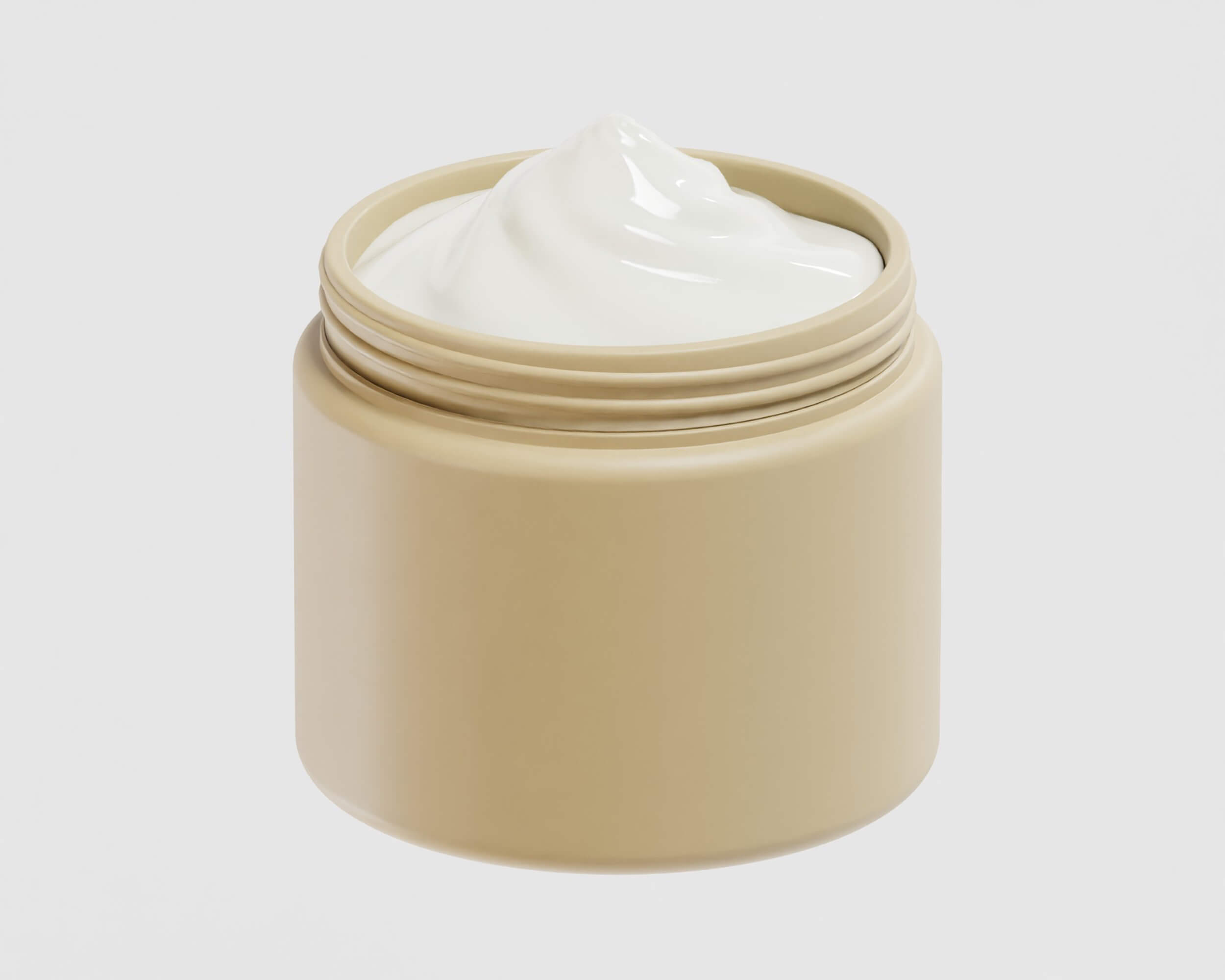 Cream Jar Low Poly Model by sdfffg