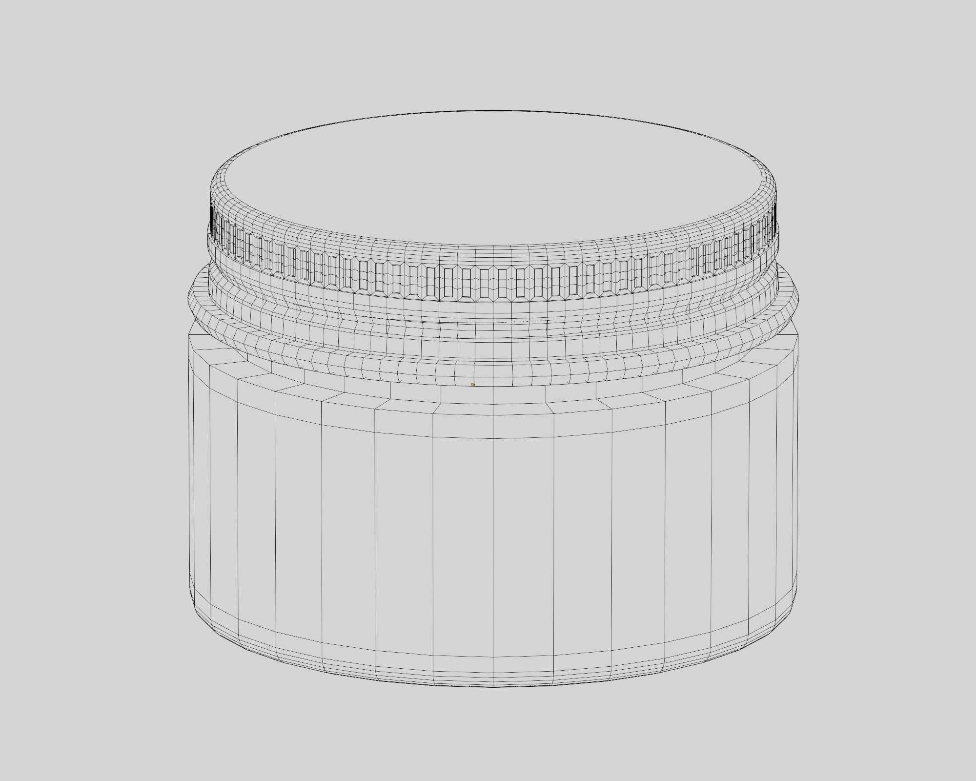 Cream Jar 07 - 3D Model by sdfffg