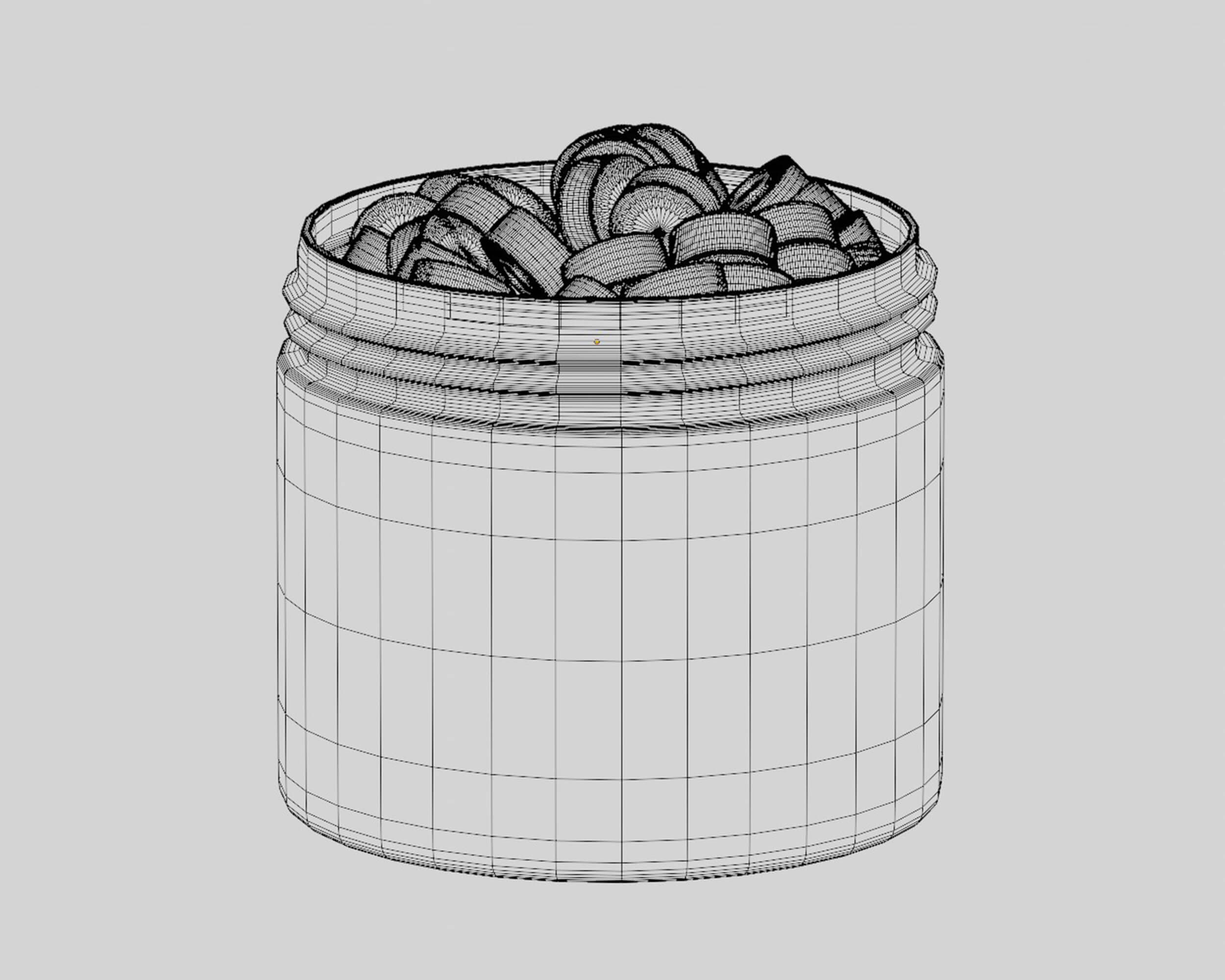 Dog Food Jar Pat Food - 3D Model by sdfffg