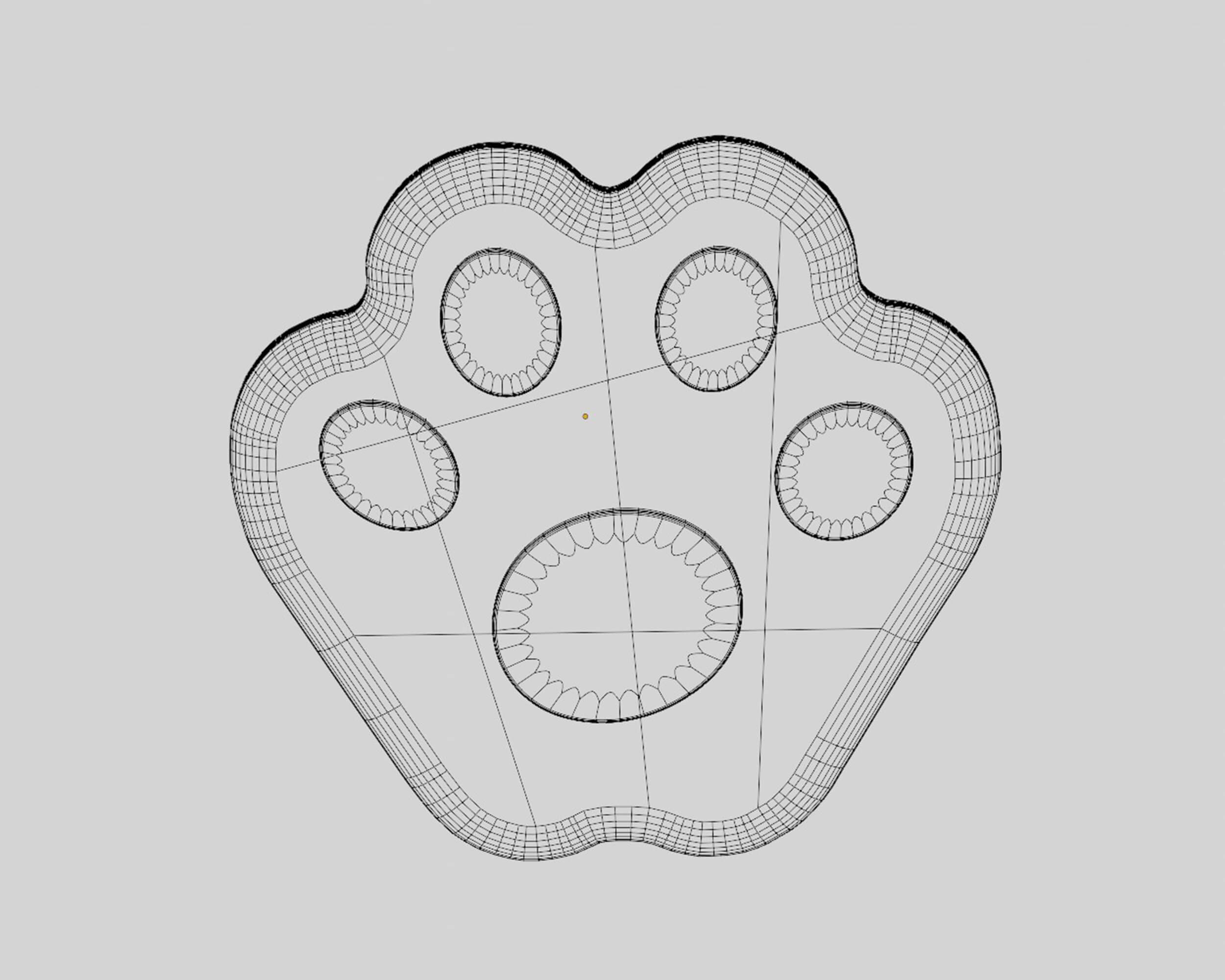 Dog Paw Hand Part - 3D Model by sdfffg
