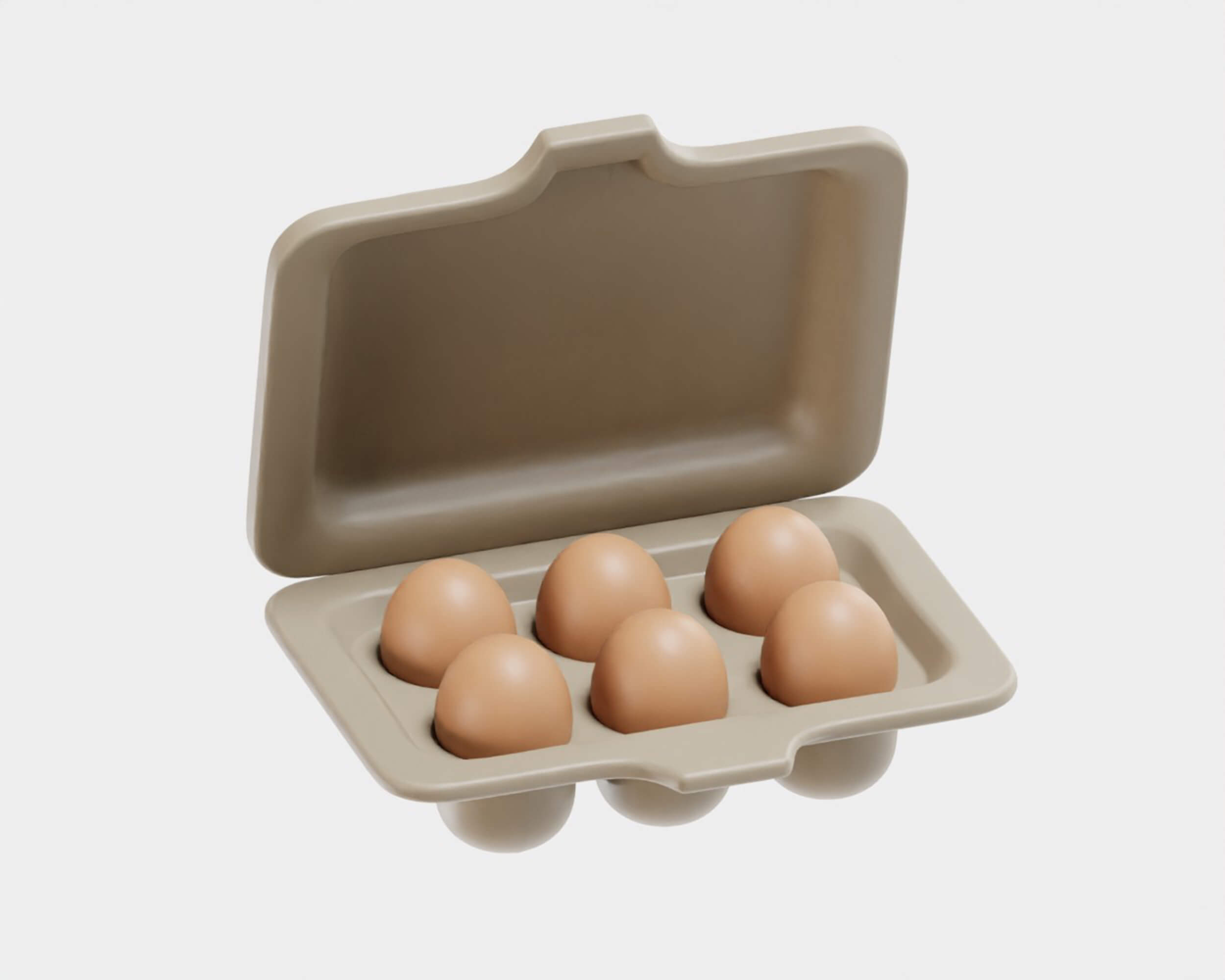 Egg Cardboard Package Egg Case - 3D Model by sdfffg