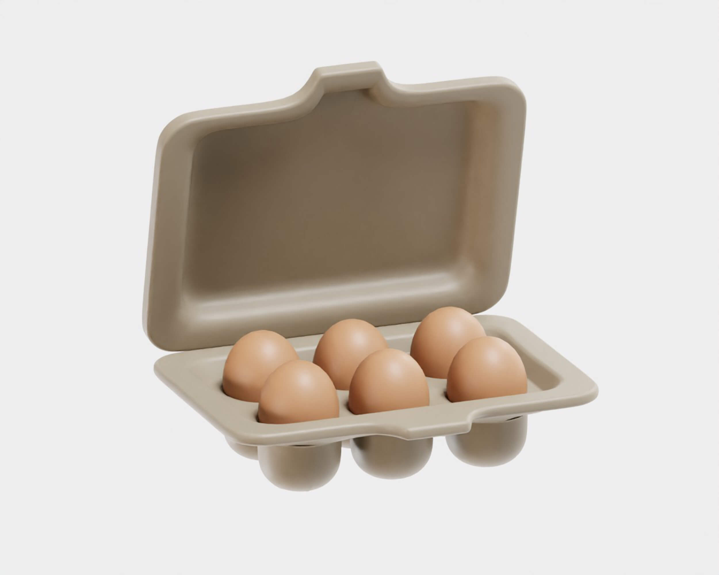 Egg Cardboard Package Egg Case - 3D Model by sdfffg