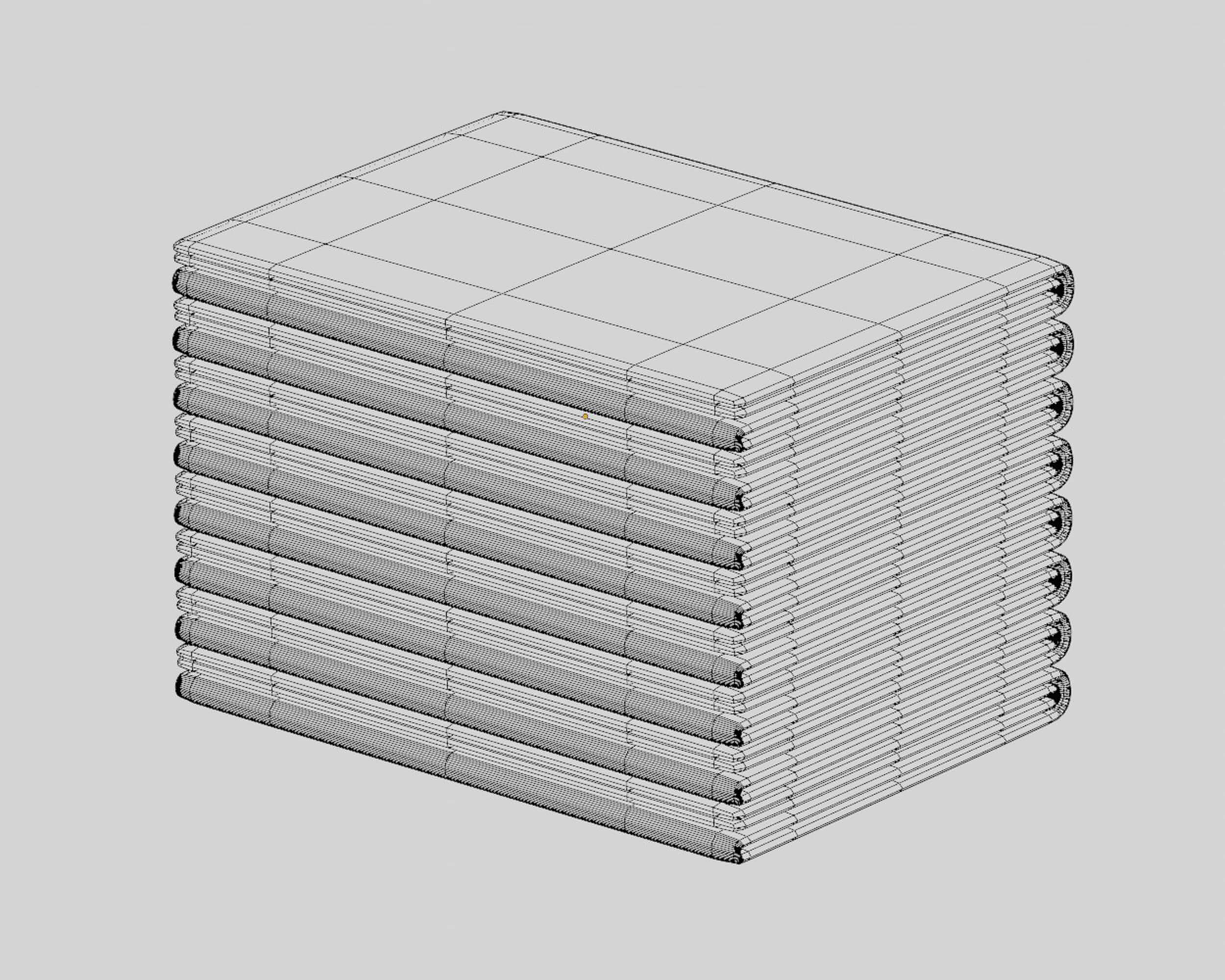 Folded New Cloth - 3D Model by sdfffg