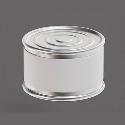 Food Can Metallic - 3D Model by sdfffg