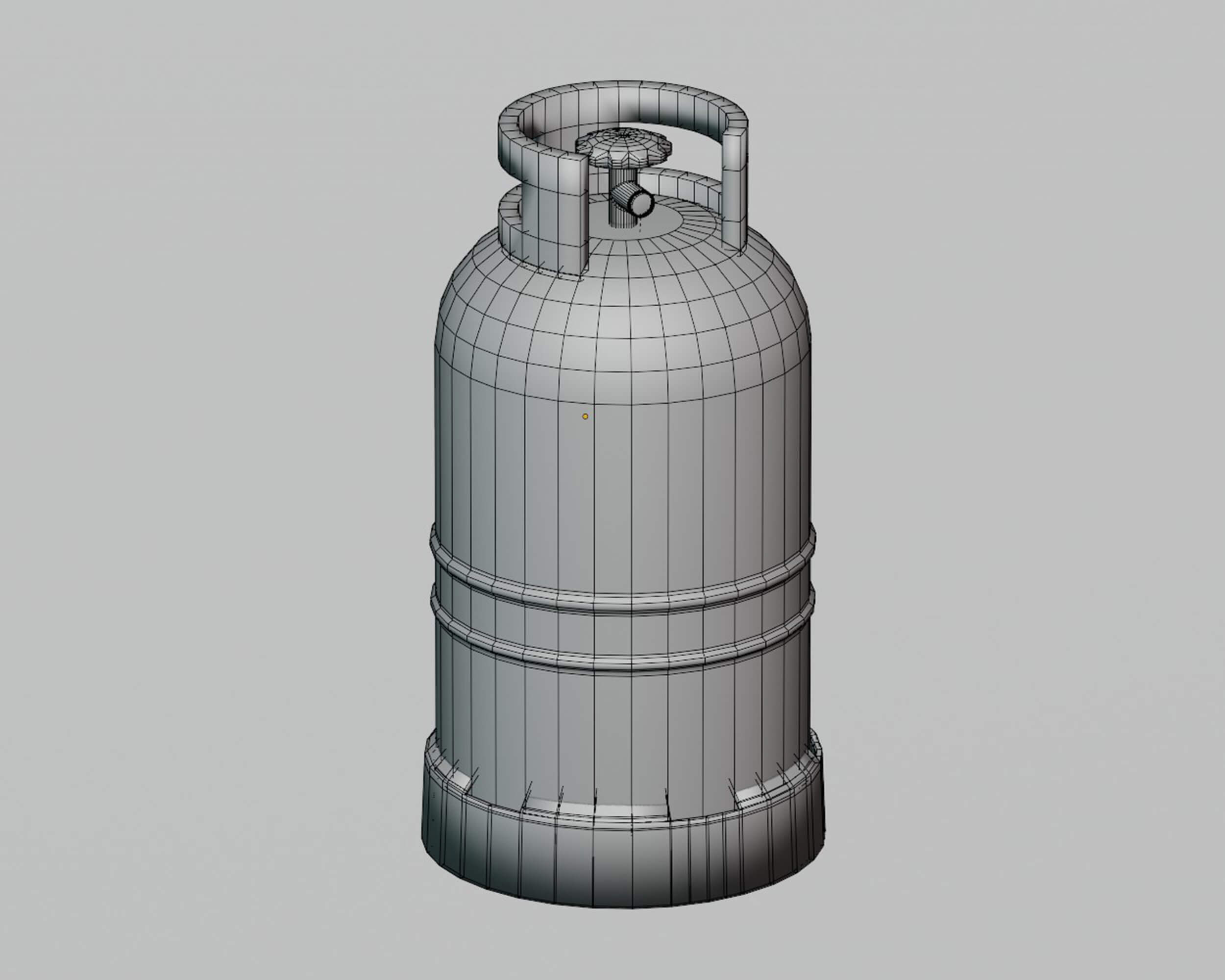 Gas Cylinder - 3D Model by sdfffg