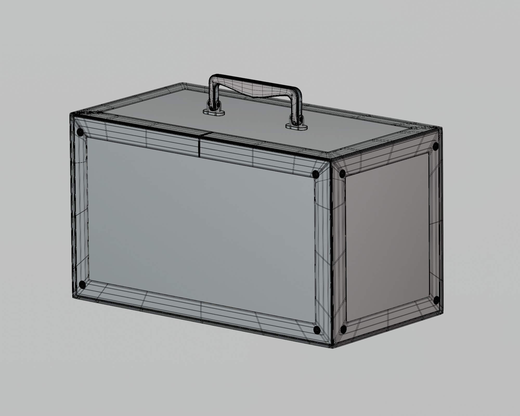 Glass Box High Quality 3D Model by sdfffg