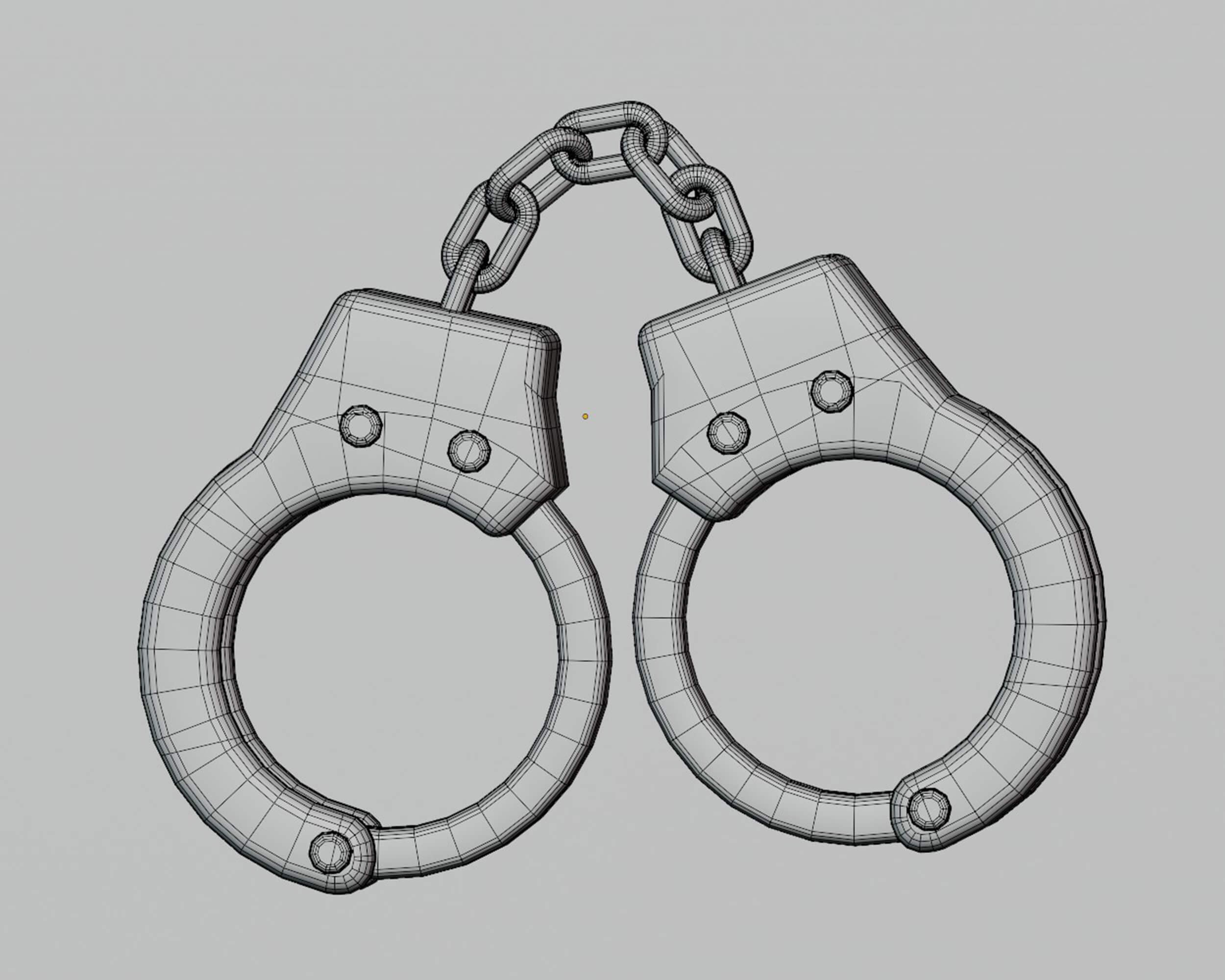 Handcuffs Police - 3D Model by sdfffg