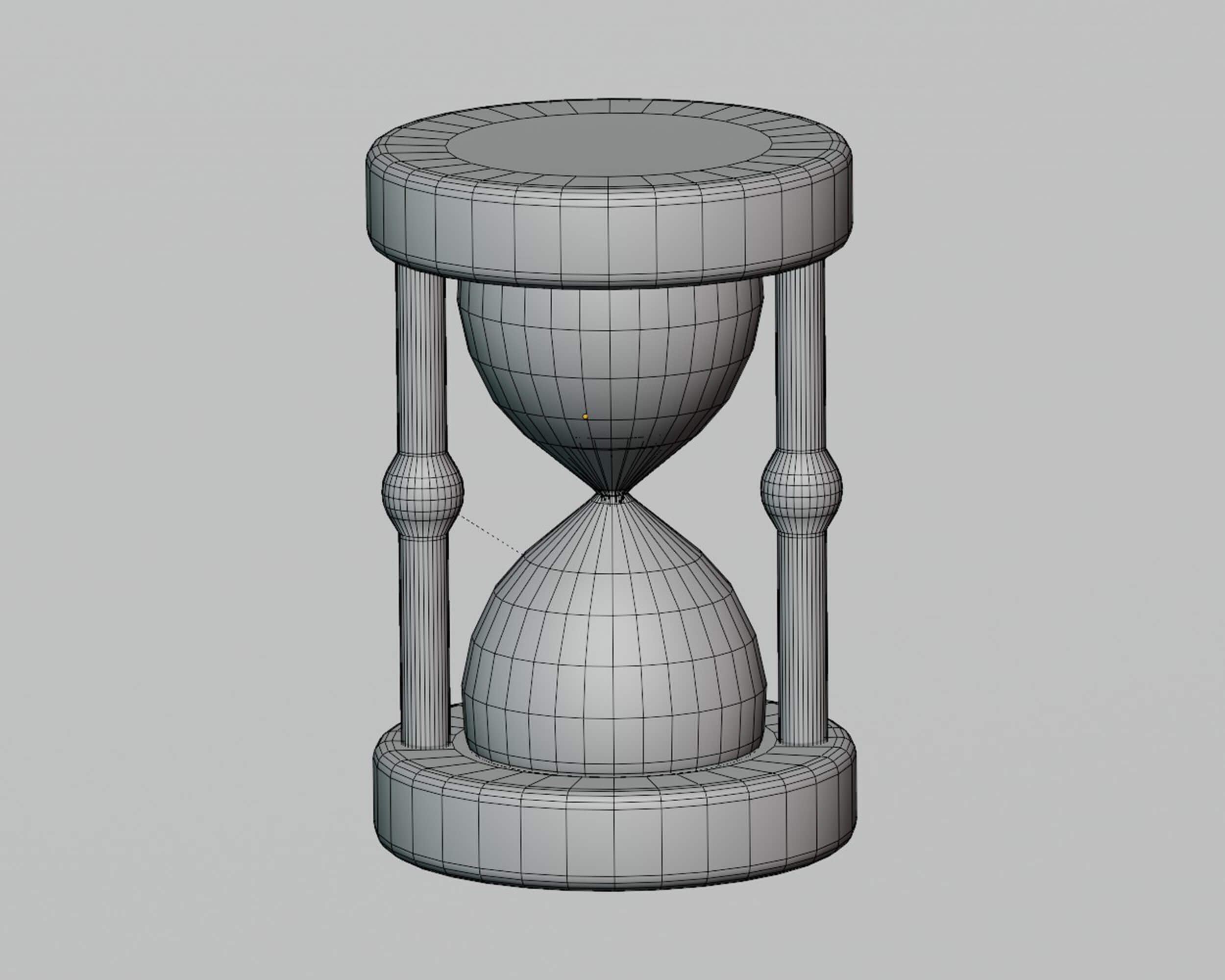 Hour Glass Sand Clock - 3D Model by sdfffg
