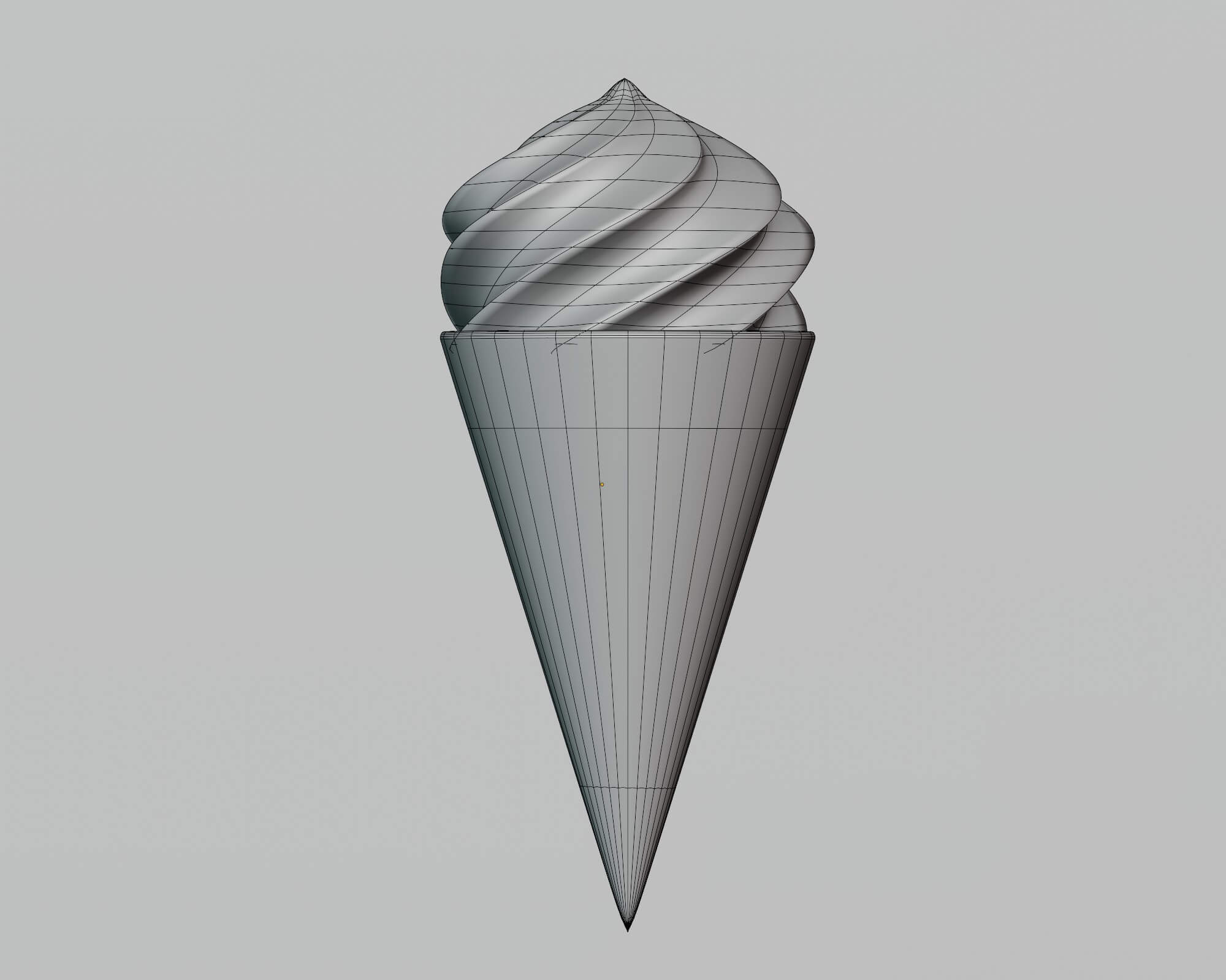 Ice Cream Cone - 3D Model by sdfffg