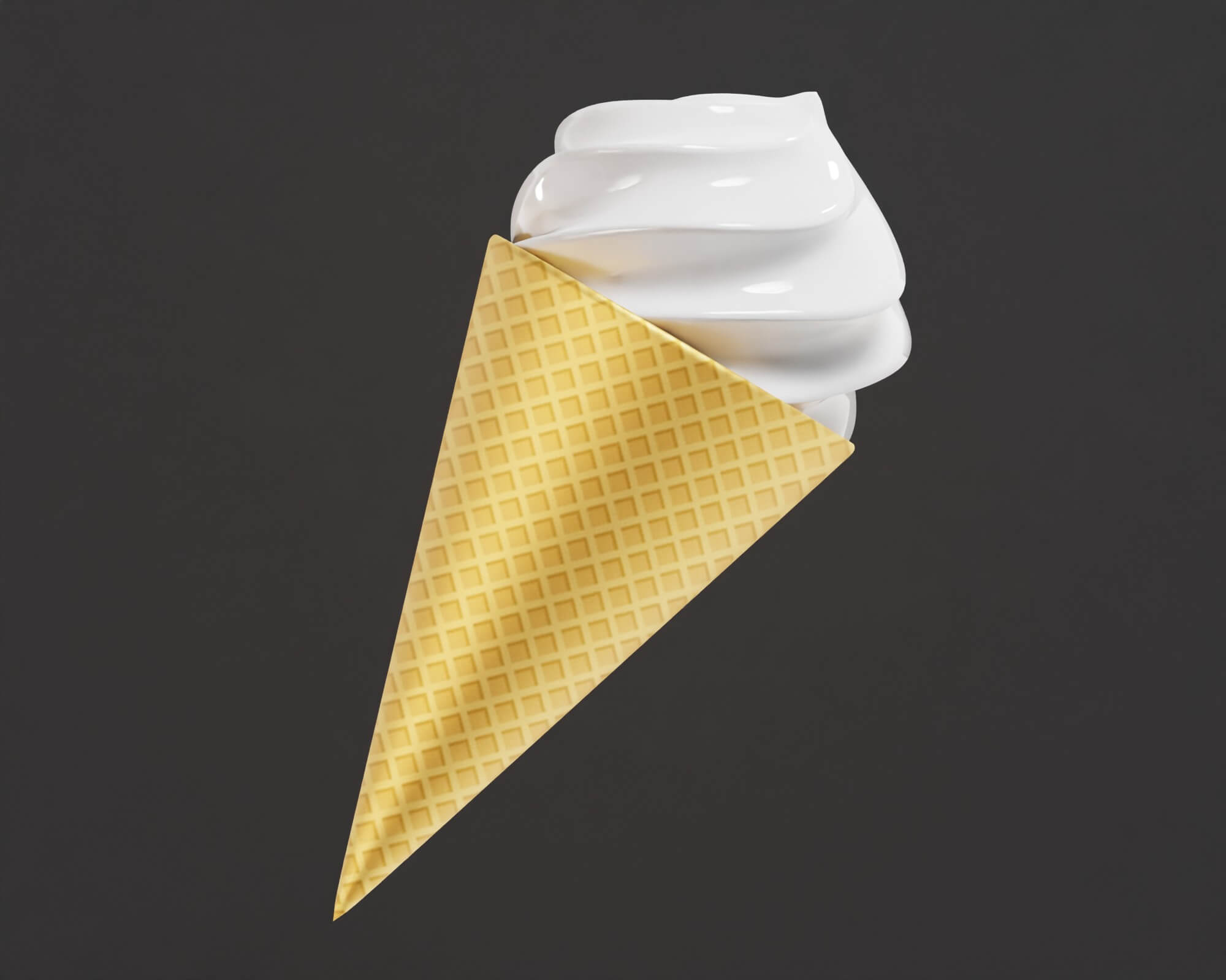 Ice Cream Cone - 3D Model by sdfffg
