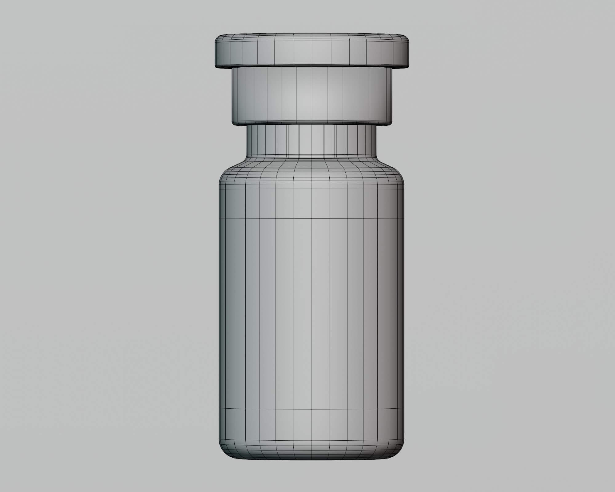 Injection Vial 3D Model by sdfffg