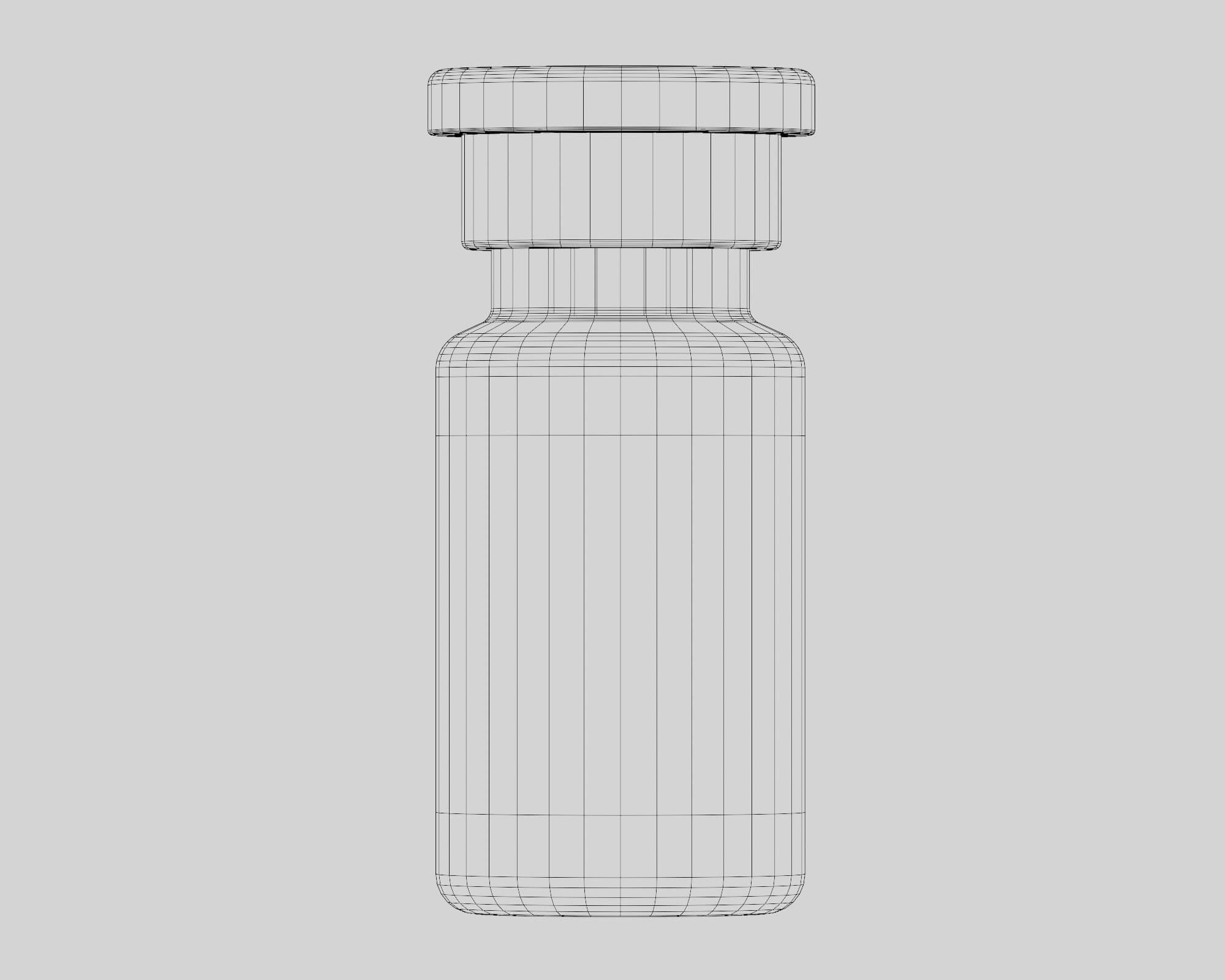 Injection Vial 3D Model by sdfffg