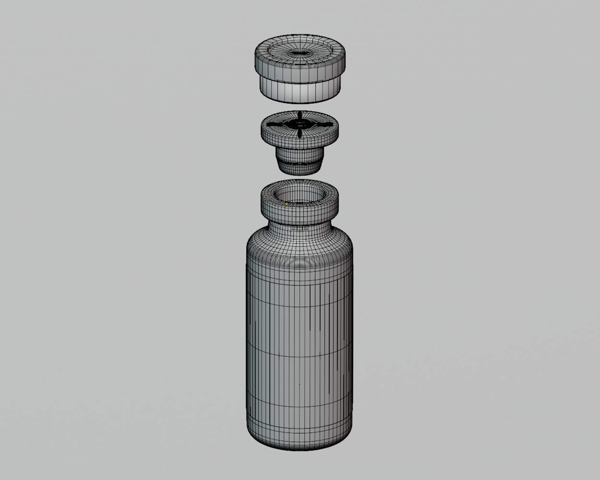 Injection Vial Medical 001 - 3D Model by sdfffg