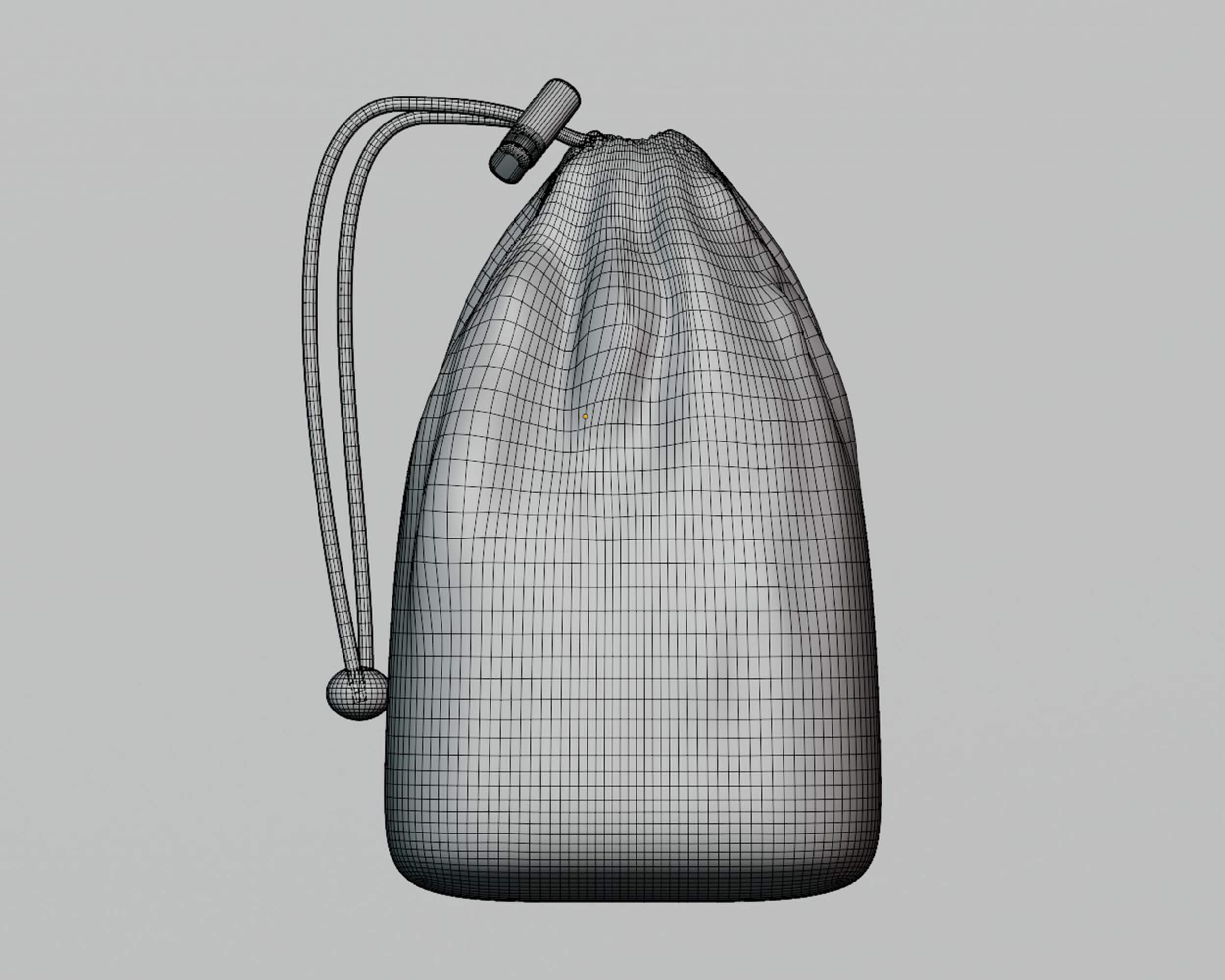 Jute Bag Packaging 001 - 3D Model by sdfffg