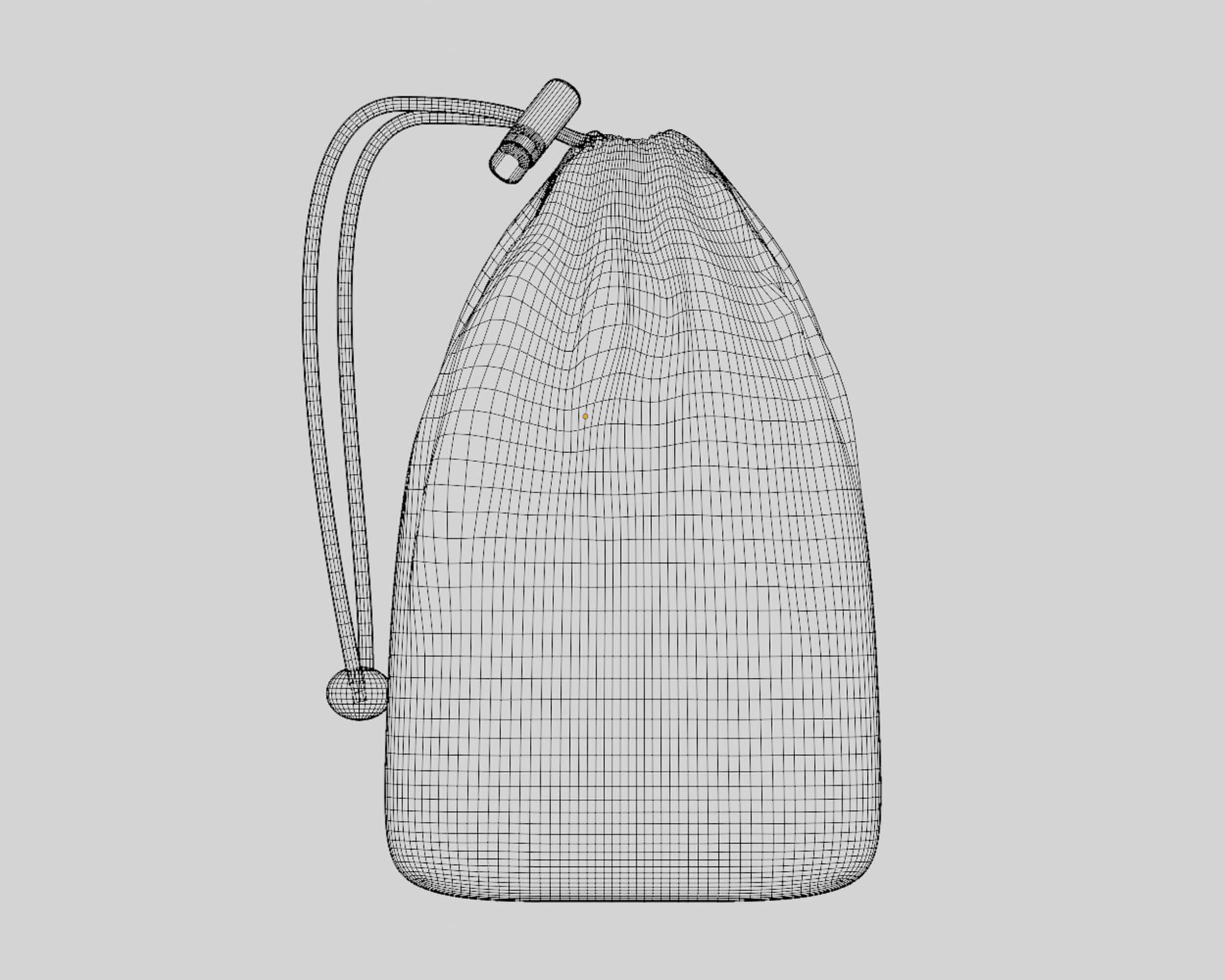 Jute Bag Packaging 001 - 3D Model by sdfffg