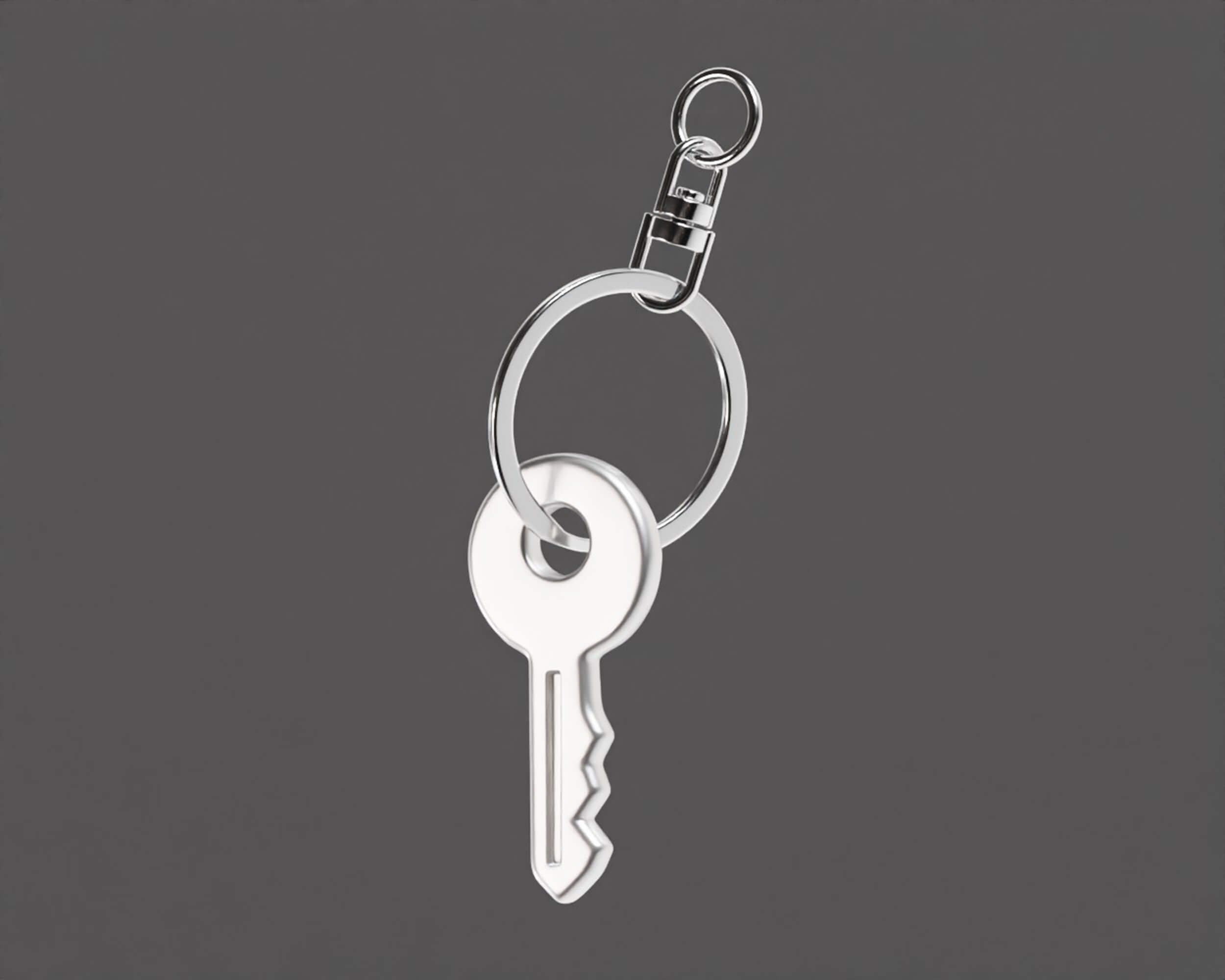 Key Ring Metallic - 3D Model by sdfffg
