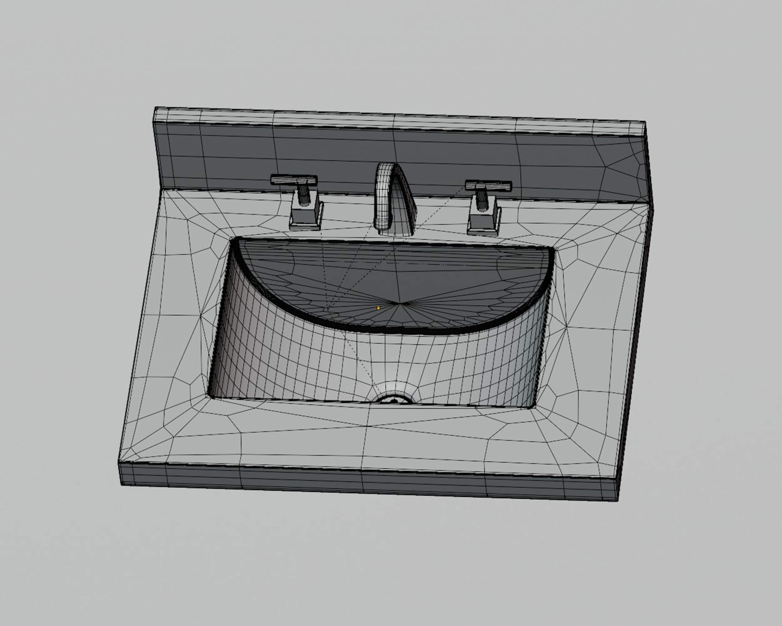 Kitchen Sink 3D Model by sdfffg
