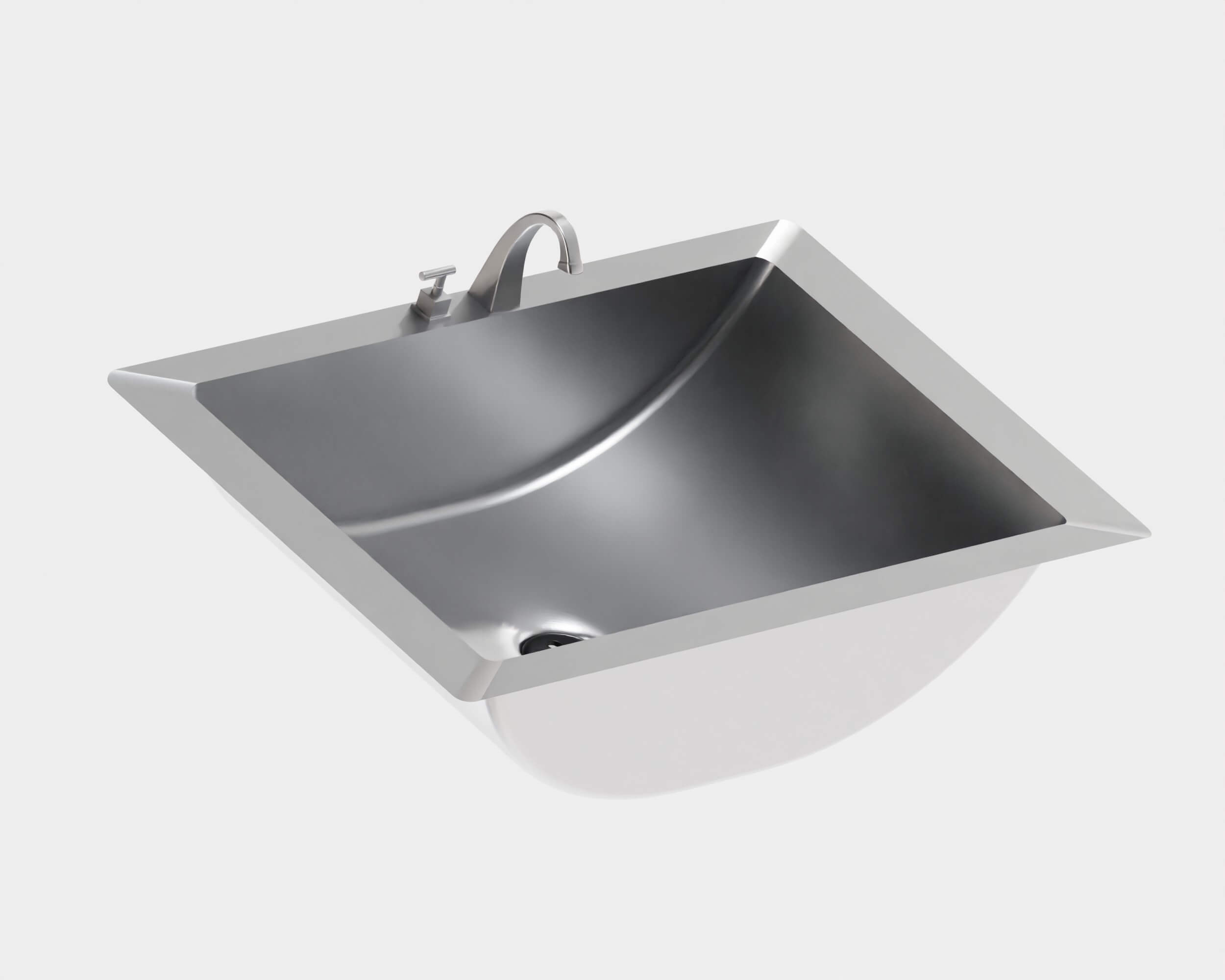 Sink Metal Kitchen - 3D Model by sdfffg