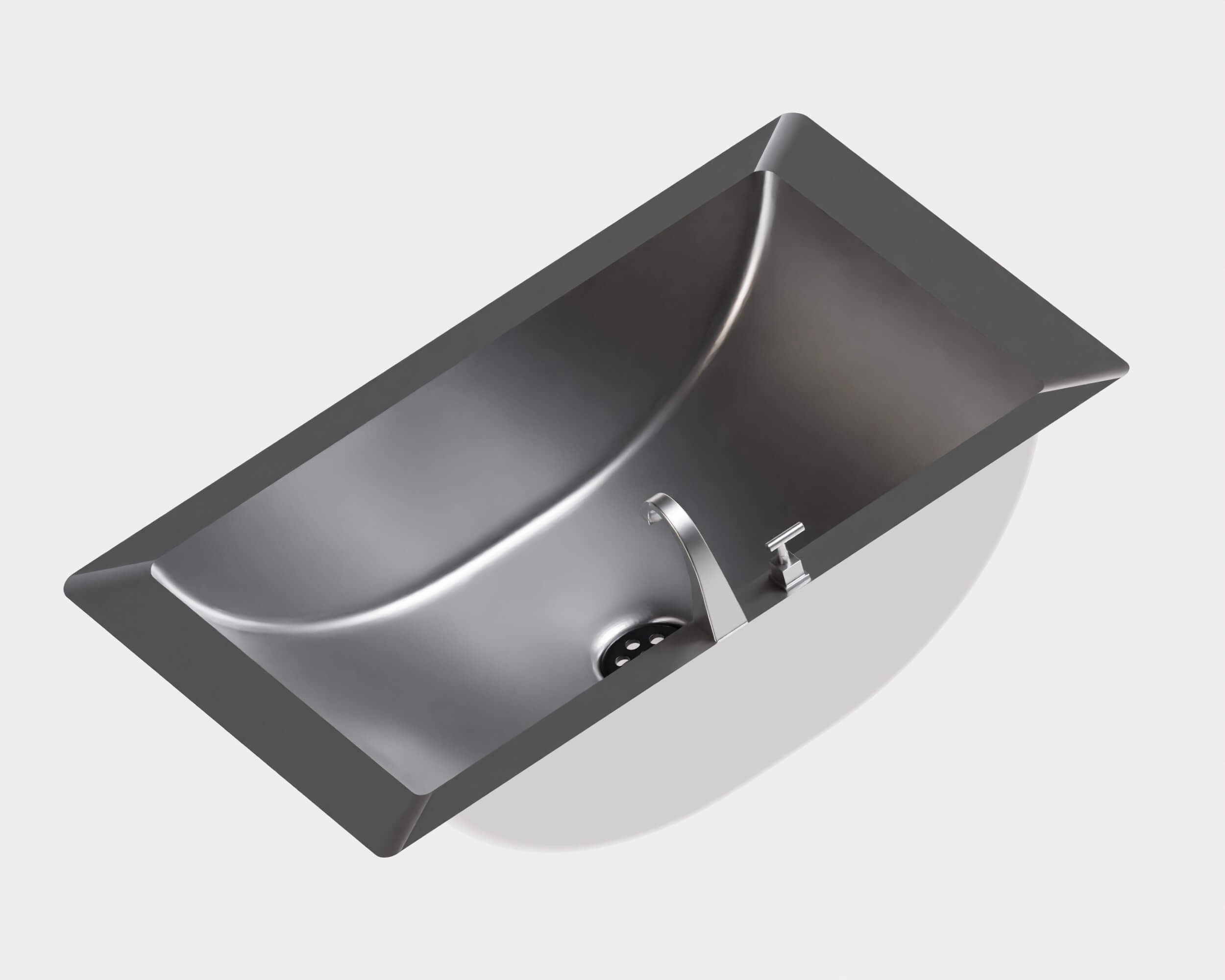 Sink Metal Kitchen - 3D Model by sdfffg