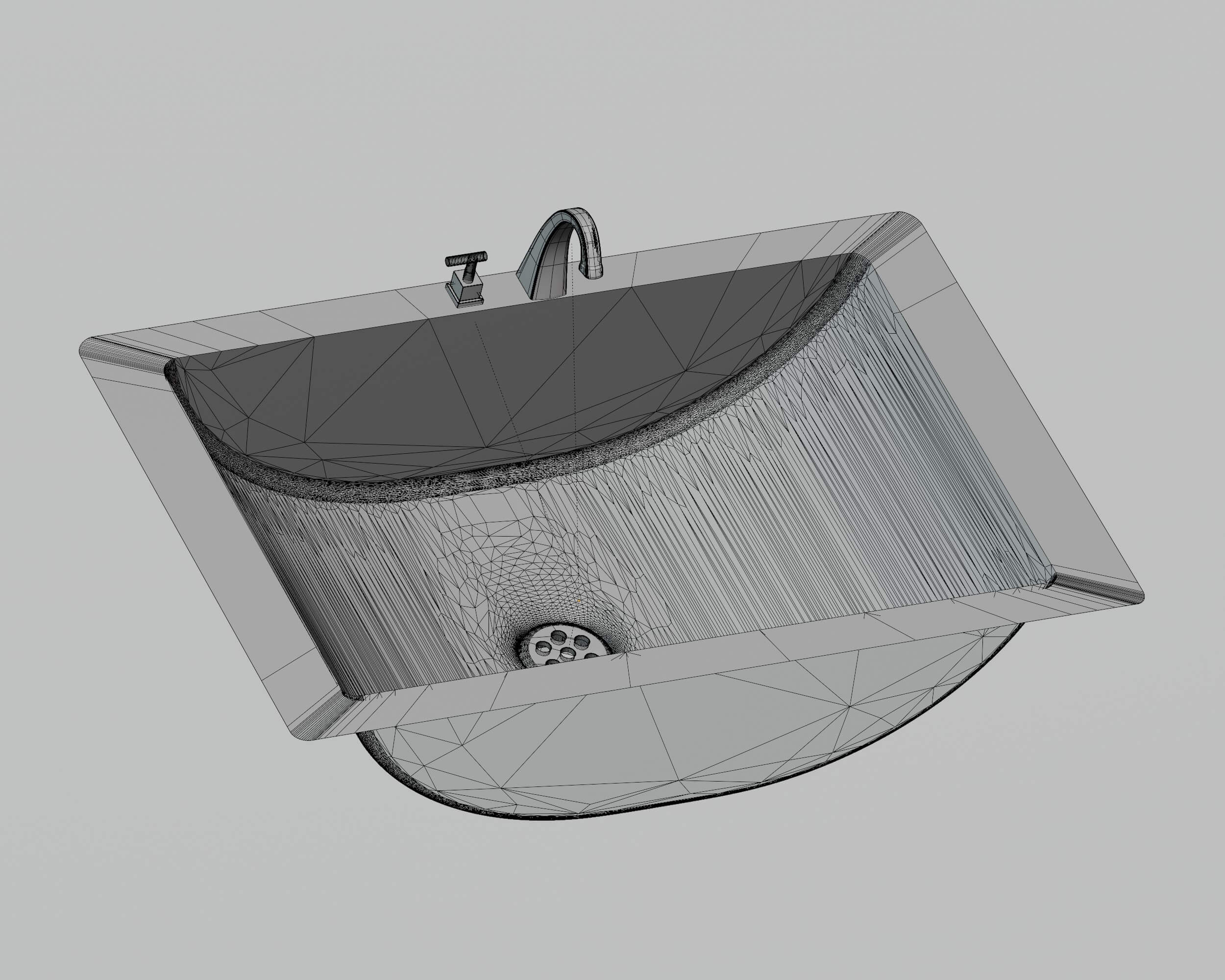 Sink Metal Kitchen - 3D Model by sdfffg