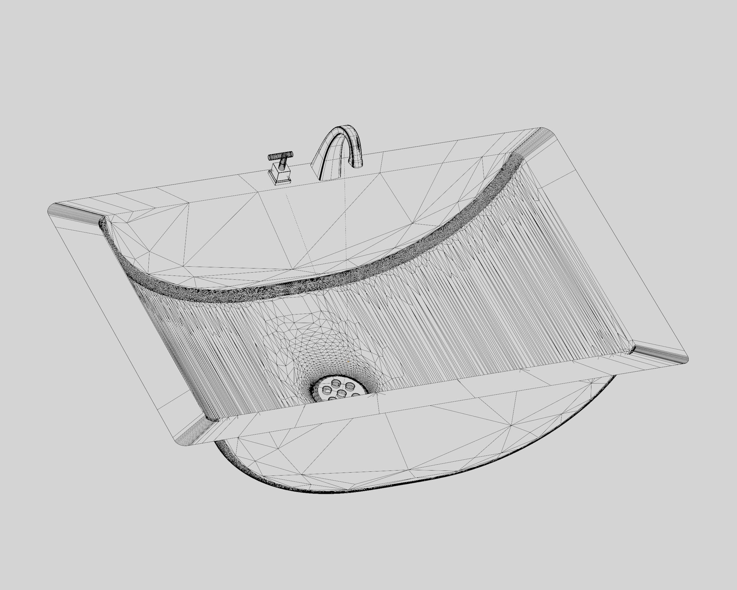 Sink Metal Kitchen - 3D Model by sdfffg