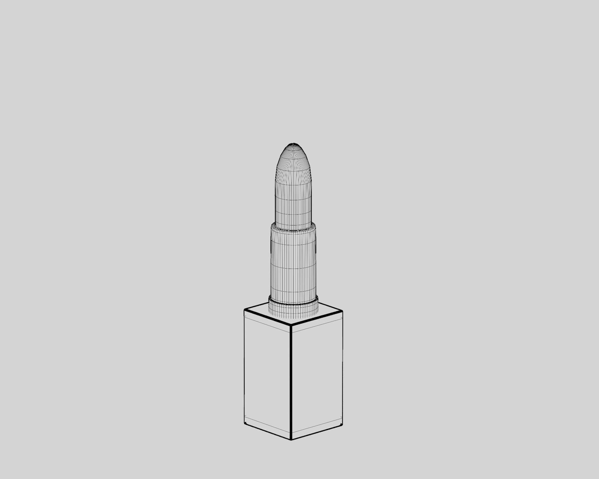 Lipstick with box - 3D Model by sdfffg