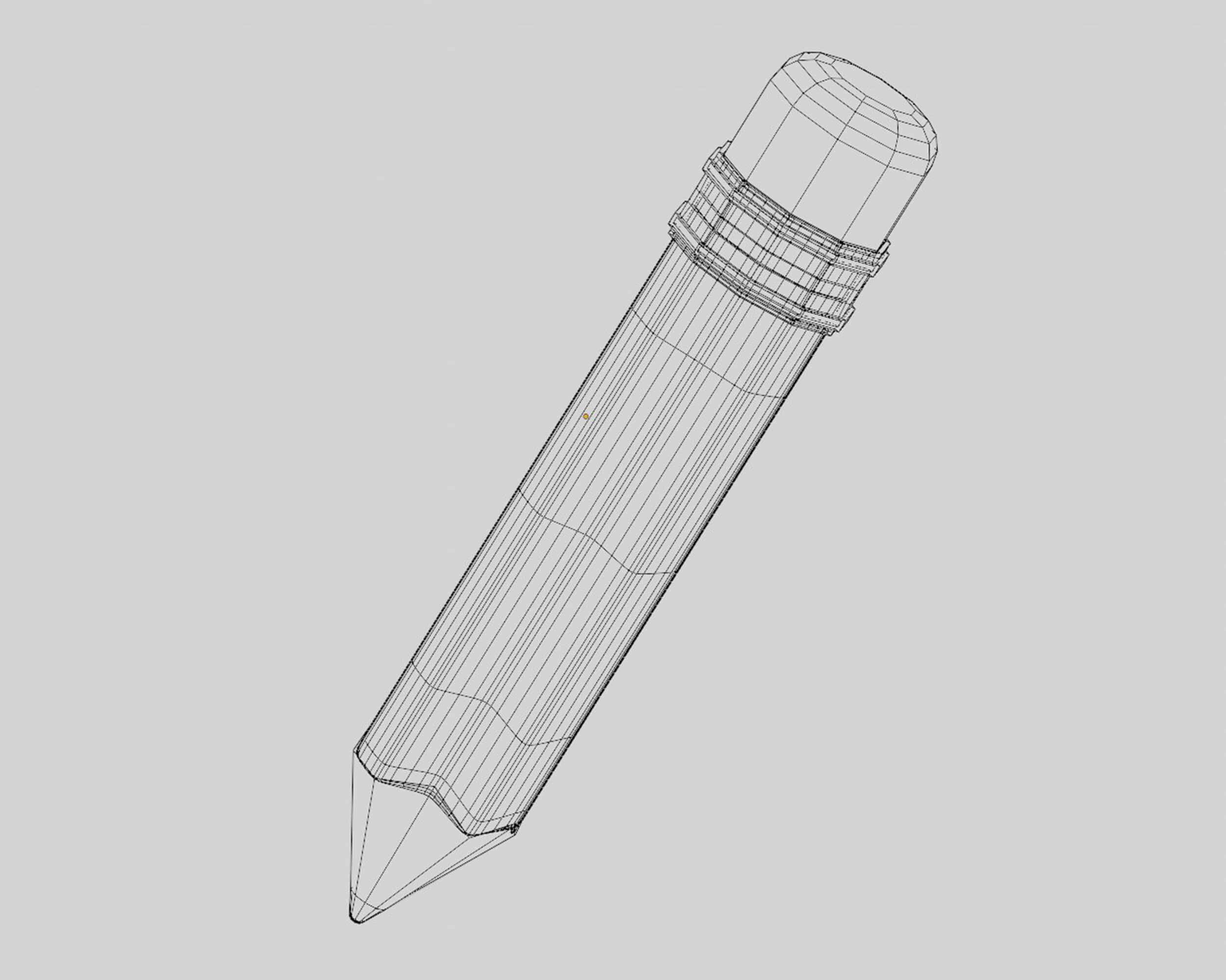 Pencil Education - Free 3D Model by sdfffg