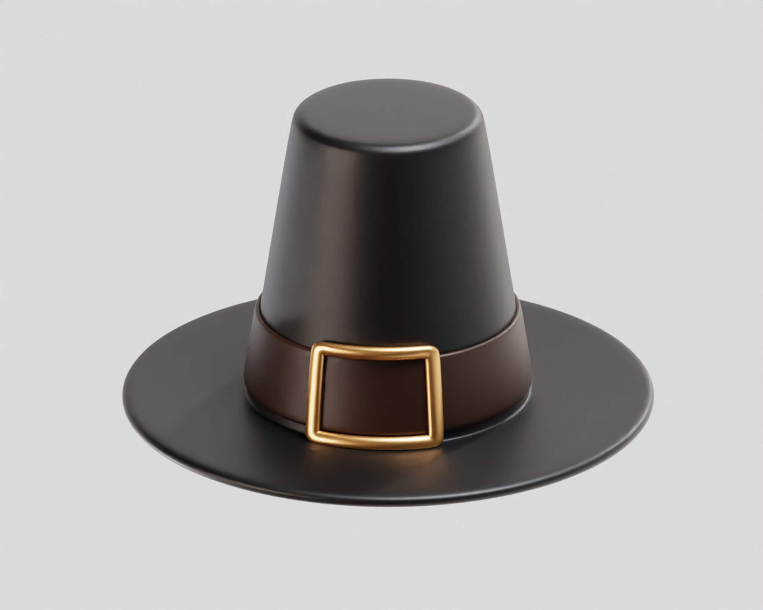 Pilgrim Hat Black Hat - 3D Model by sdfffg