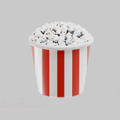 Popcorn Buckets - 3D Model by sdfffg