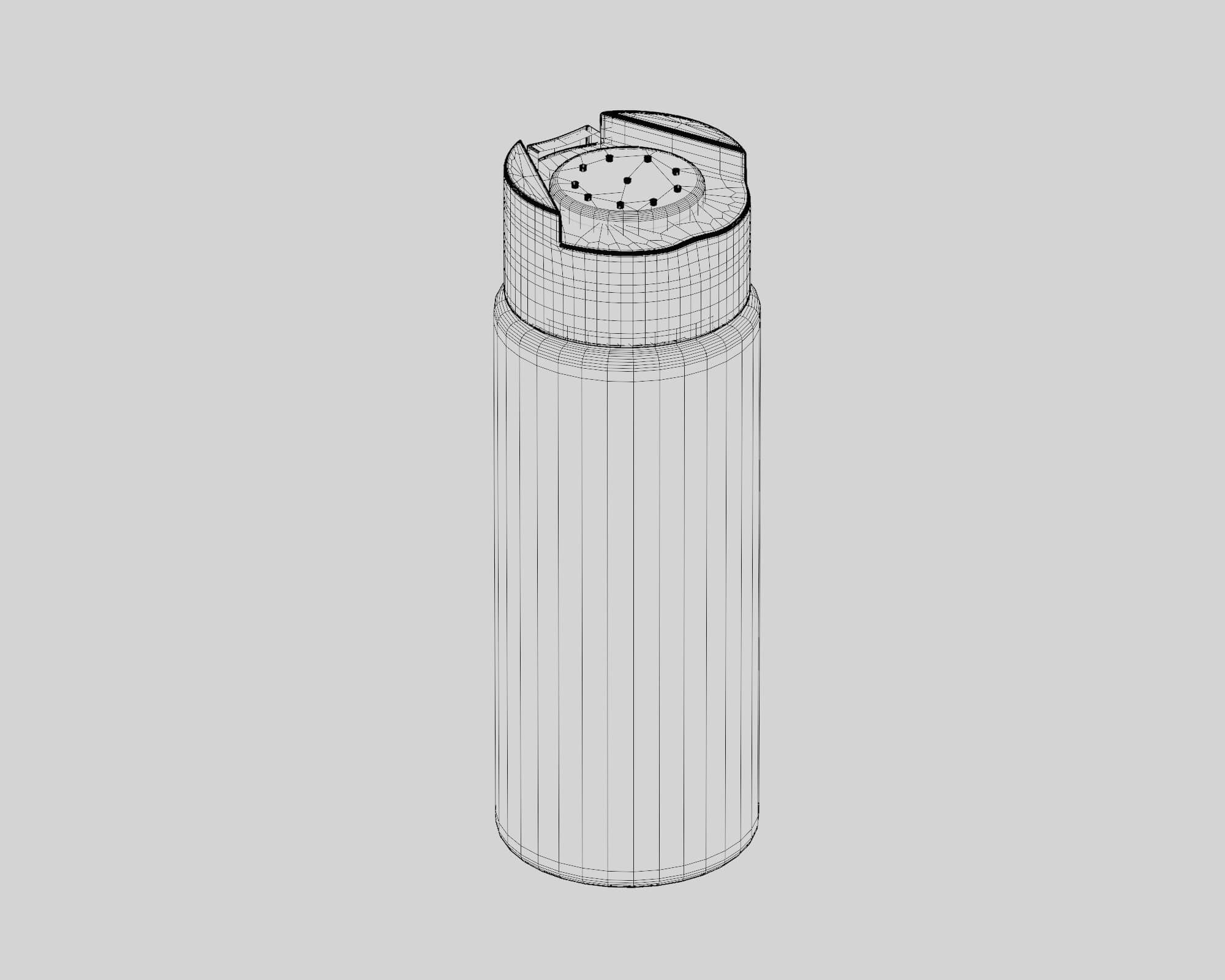 Powder Bottle Model by sdfffg