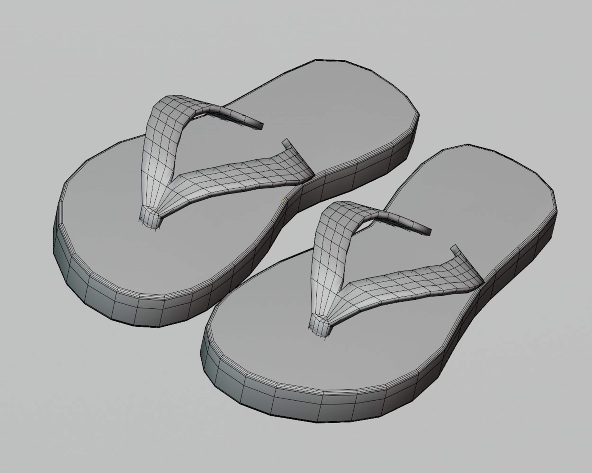 Sandals Realistic - 3D Model by sdfffg