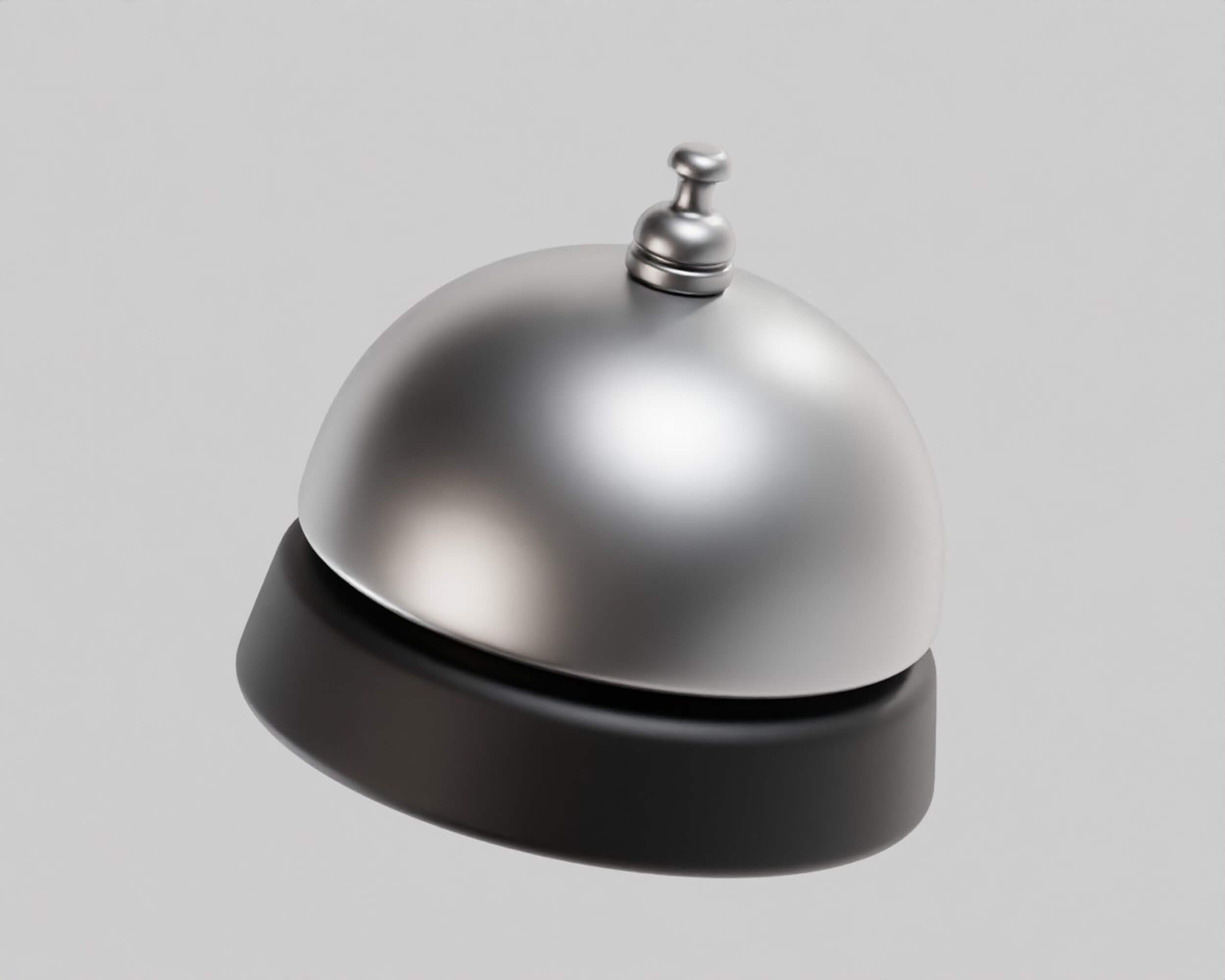 Service Bell Metal - 3D Model by sdfffg