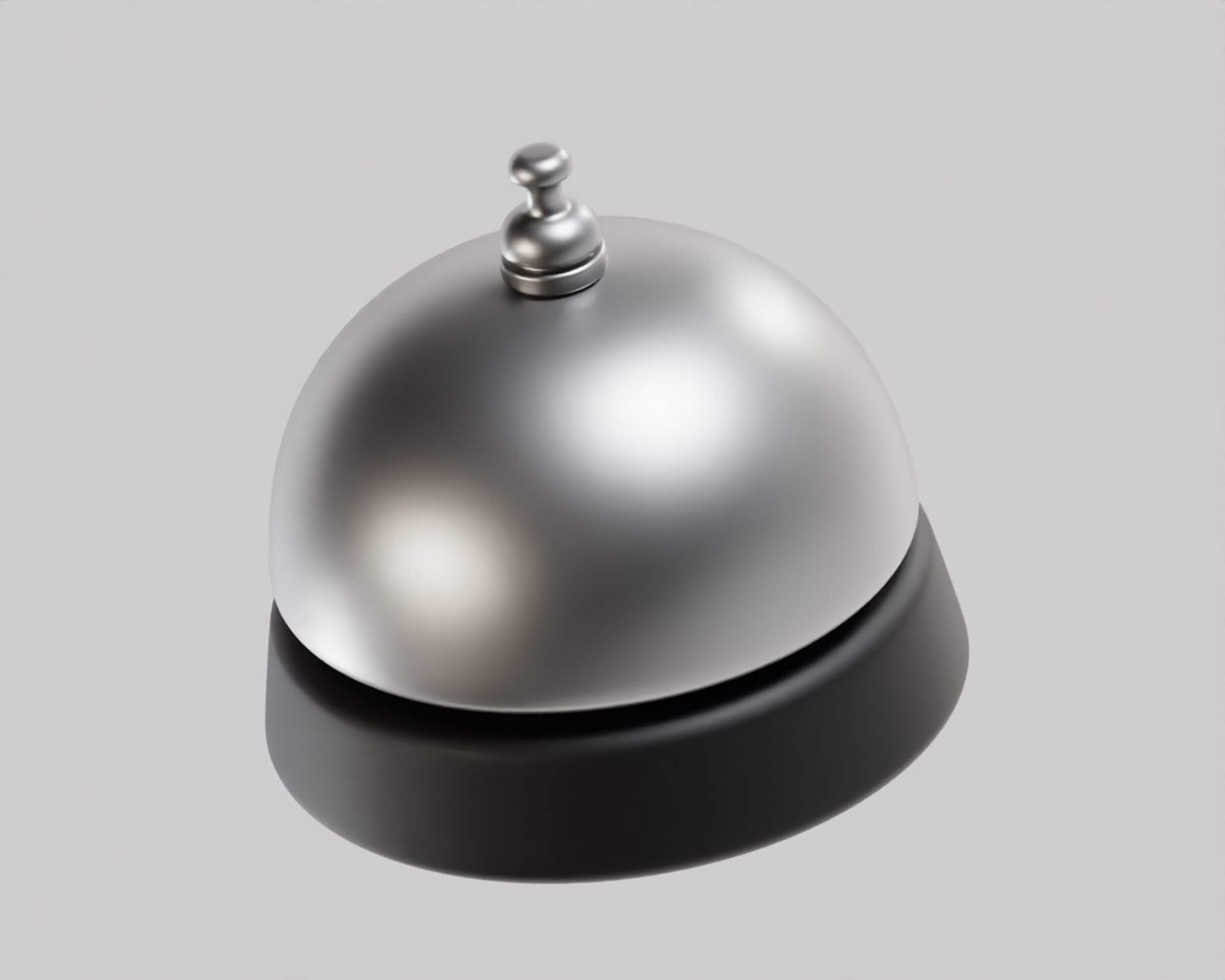 Service Bell Metal - 3D Model by sdfffg
