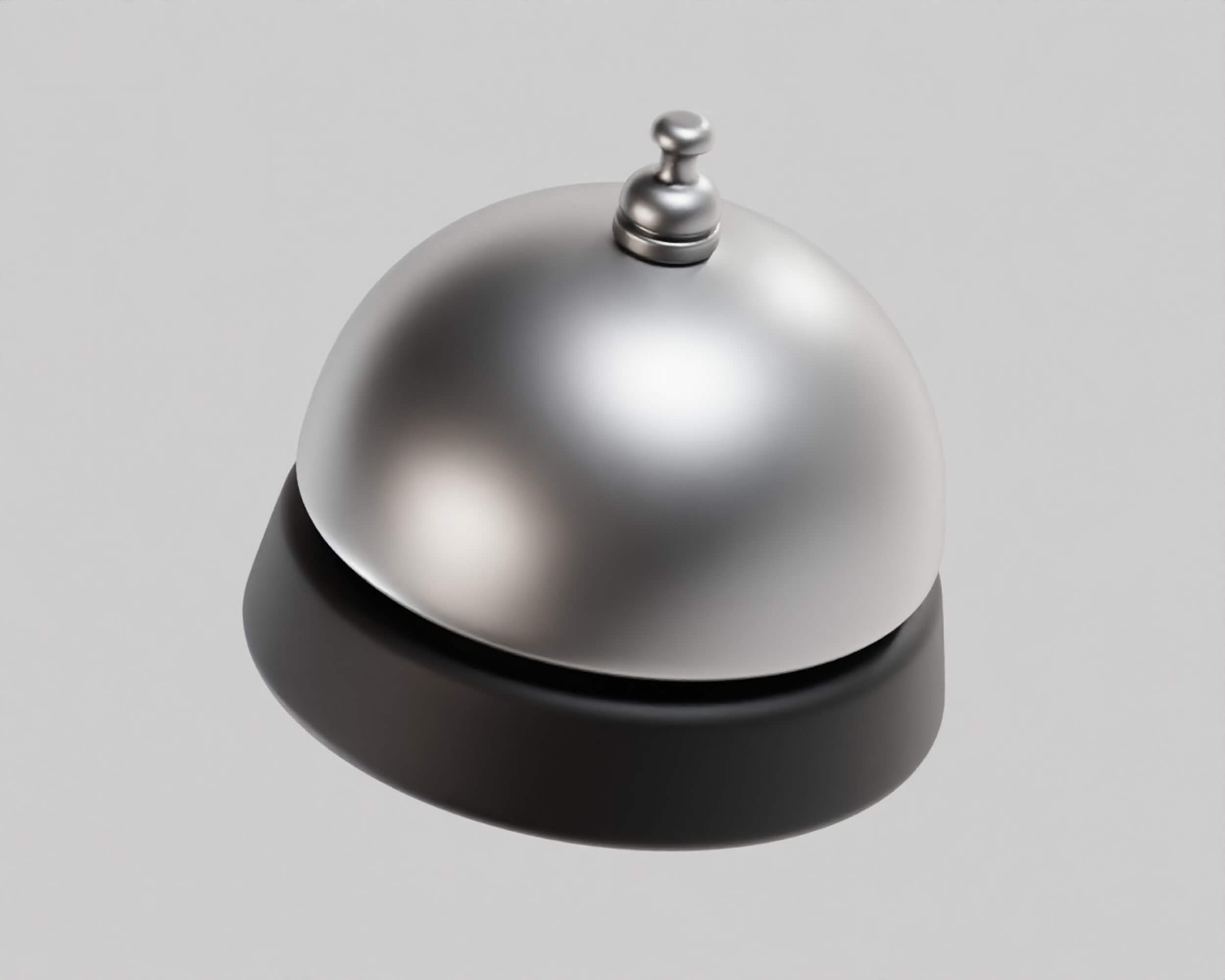 Service Bell Metal - 3D Model by sdfffg