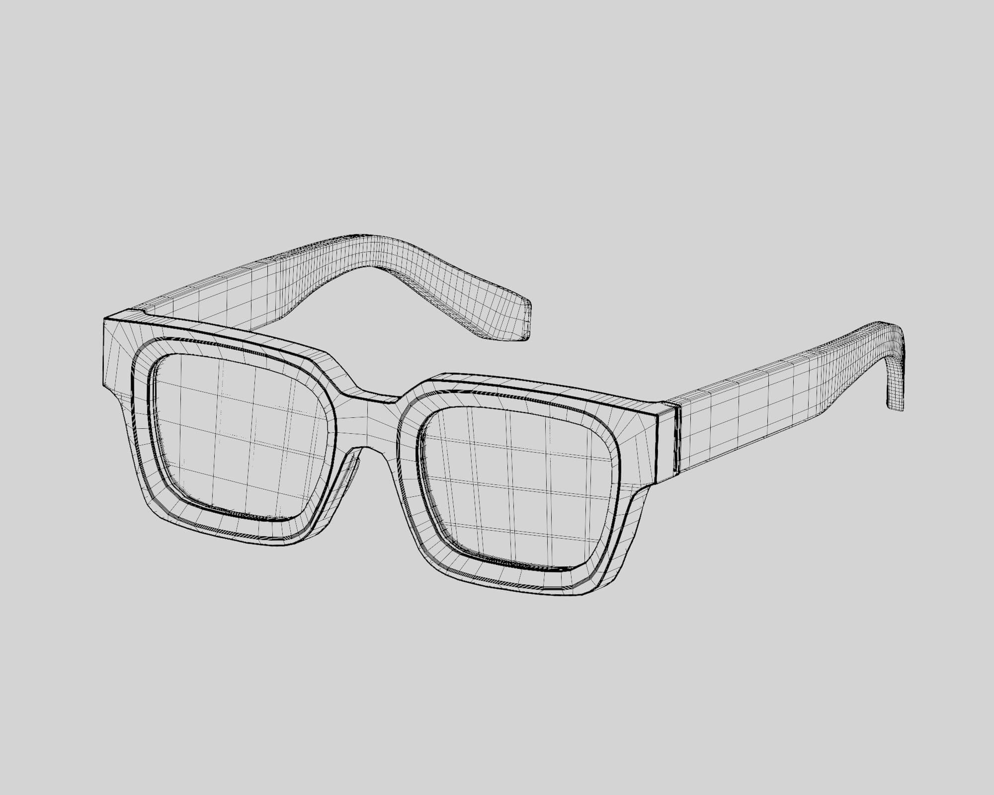 Sunglasses with reflect - 3D Model by sdfffg