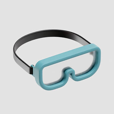 Swimming Goggles Cartoon - 3D Model by sdfffg