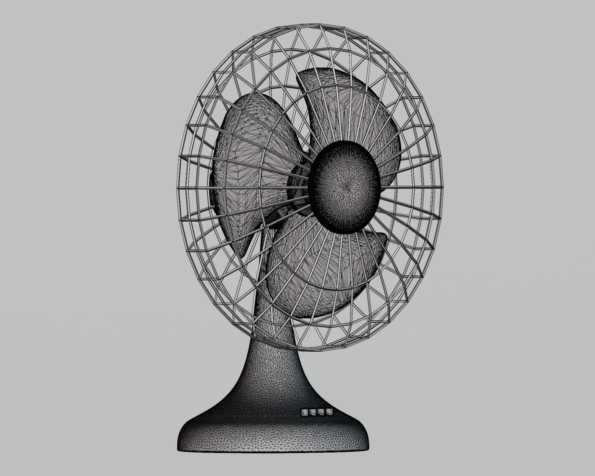 Table Fan Metal Grill - 3D Model by sdfffg