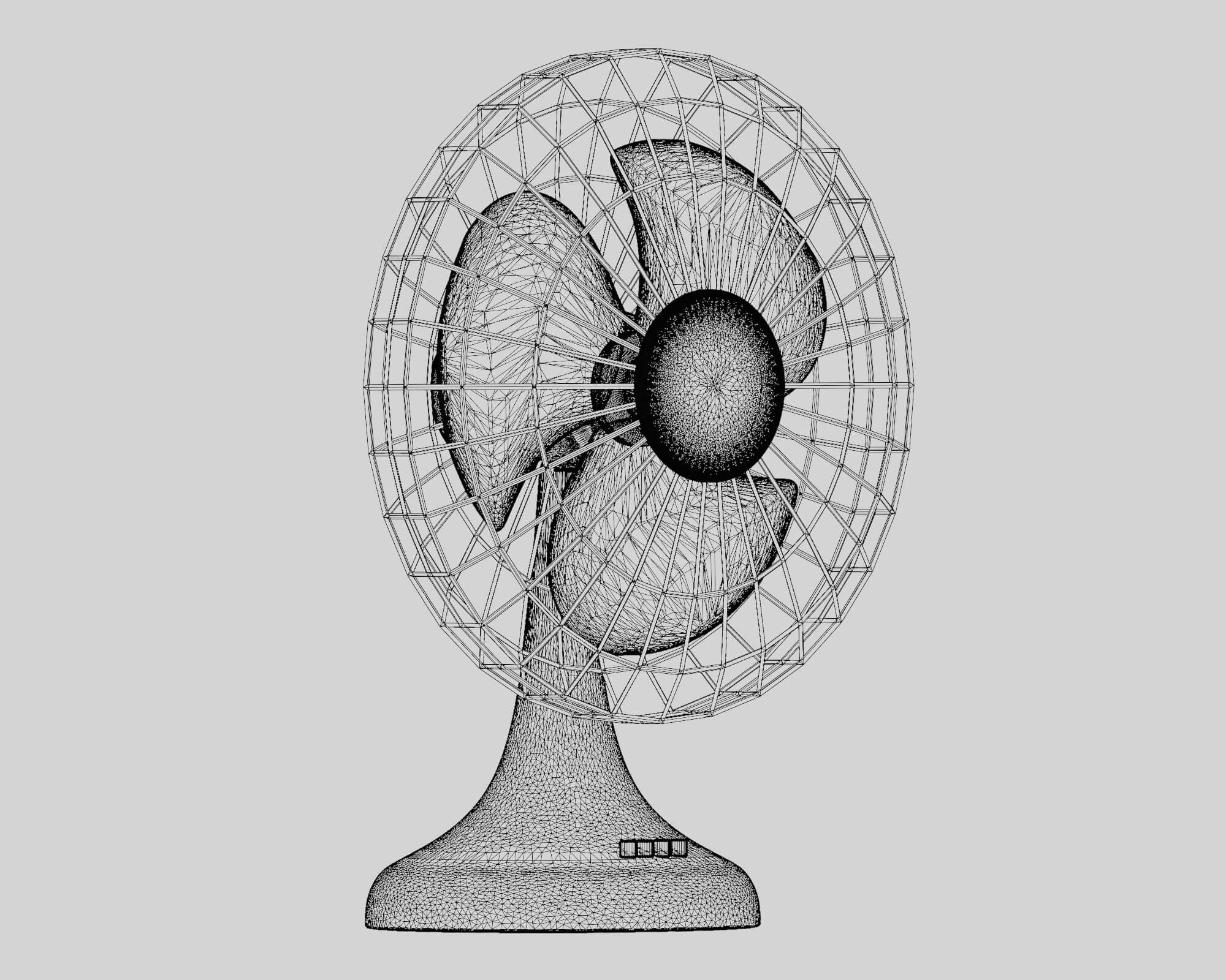Table Fan 3D Model by sdfffg