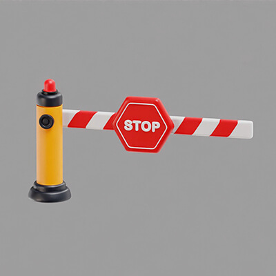 Traffic Barrier - 3D Model by sdfffg