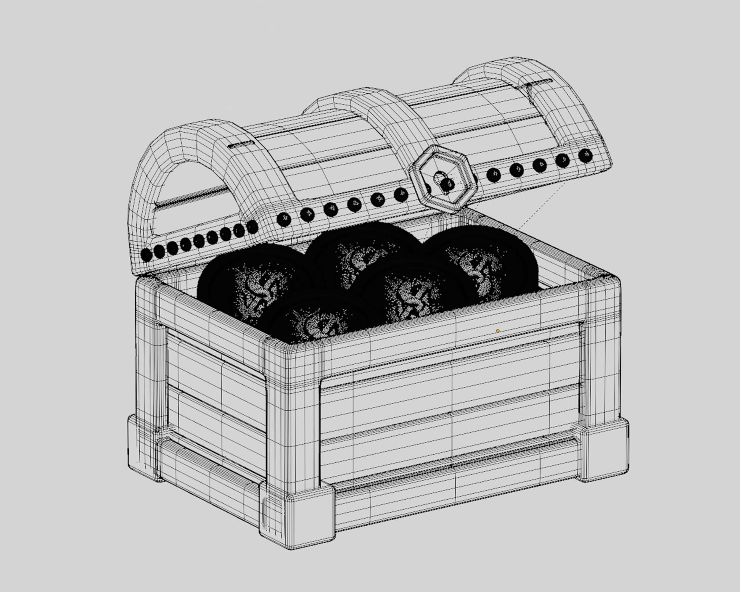 Treasure Chest Treasure Box - 3D Model by sdfffg