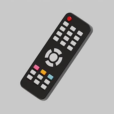 TV Remote Control Cartoon - 3D Model by sdfffg
