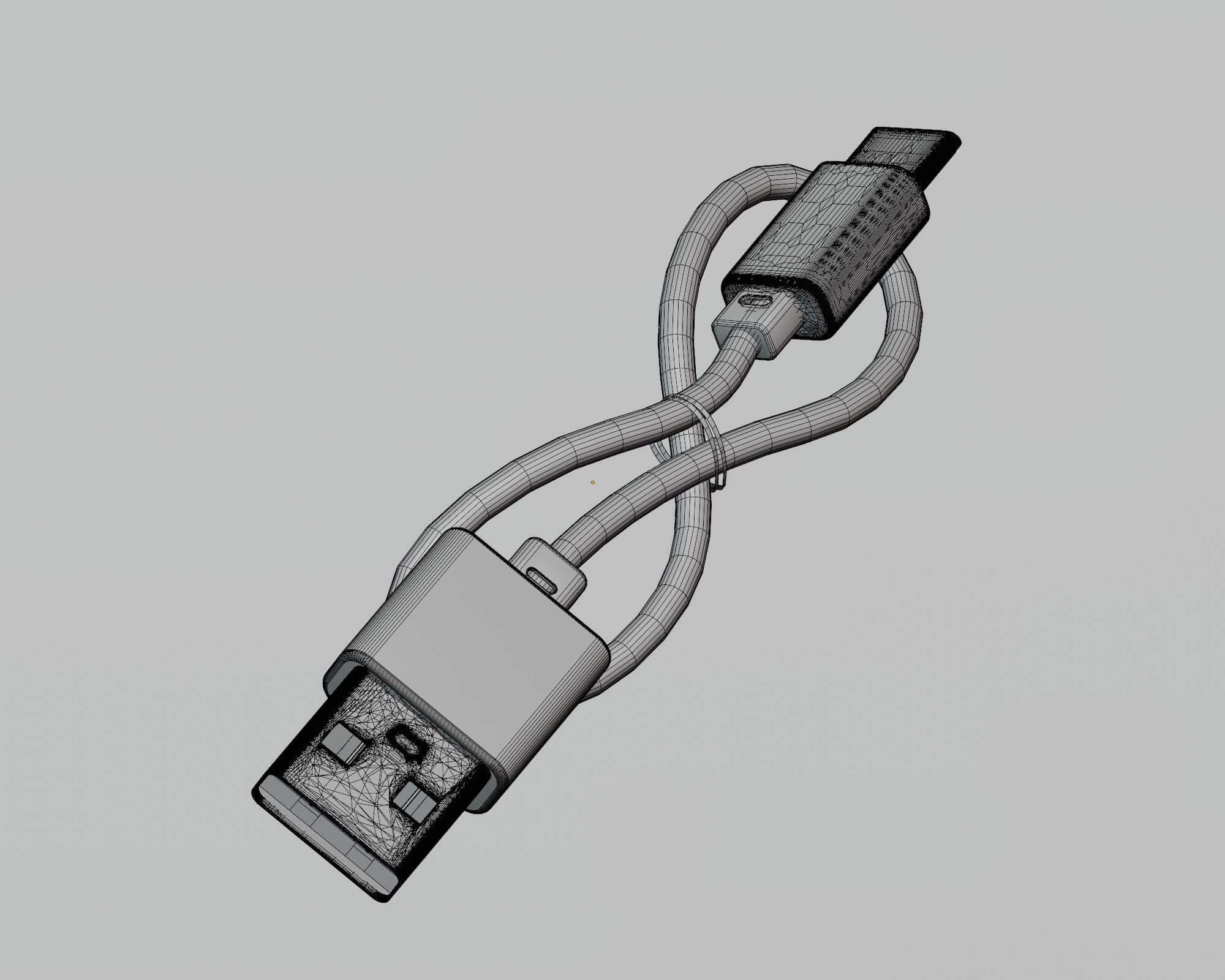 USB Cable - 3D Model by sdfffg