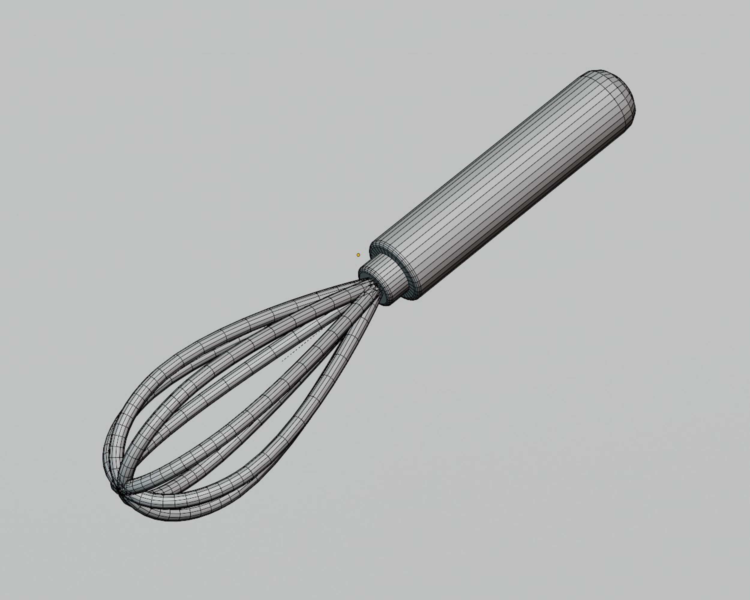 Whisk Mixer Element - 3D Model by sdfffg