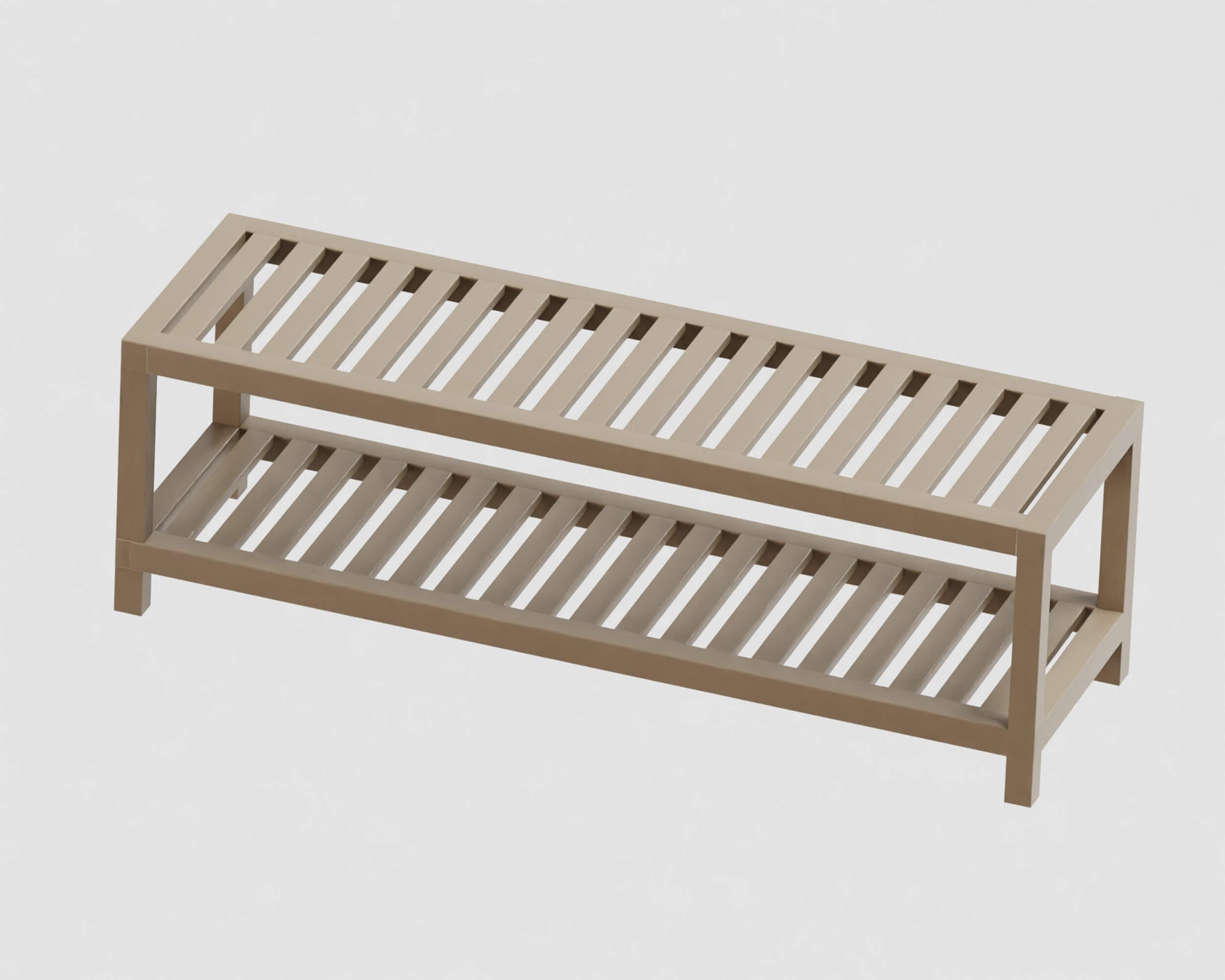 Wooden Shelf - 3D Model by sdfffg